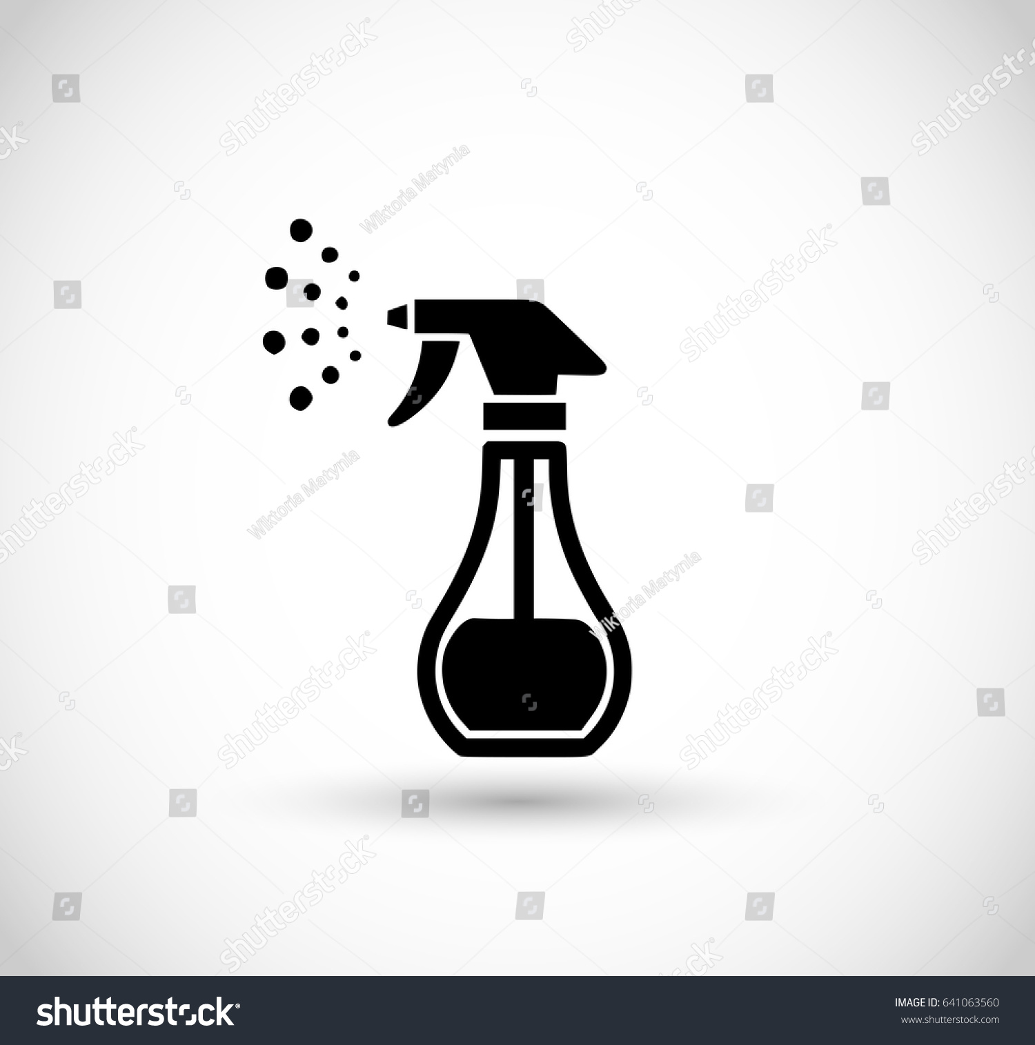 Water Spray Icon Vector Stock Vector (Royalty Free) 641063560