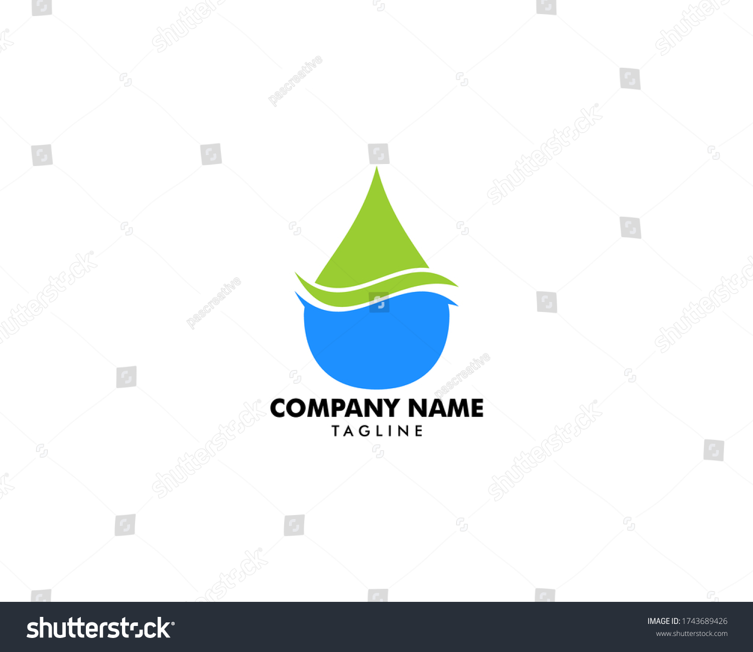 Water Spring Logo Vector Template Design Stock Vector (Royalty Free ...