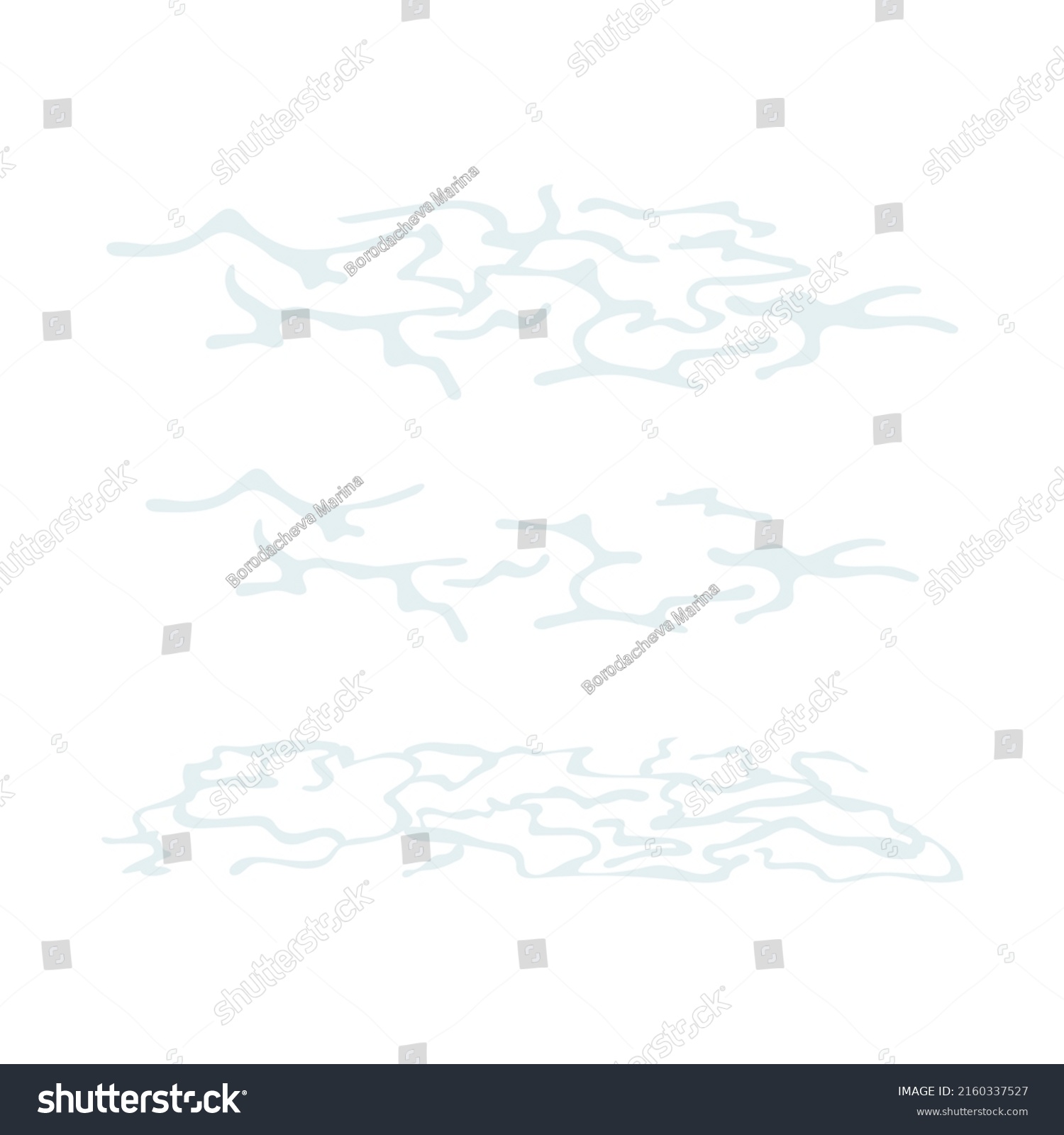 Water Surface Texture Set Vector Isolated Stock Vector (Royalty Free ...