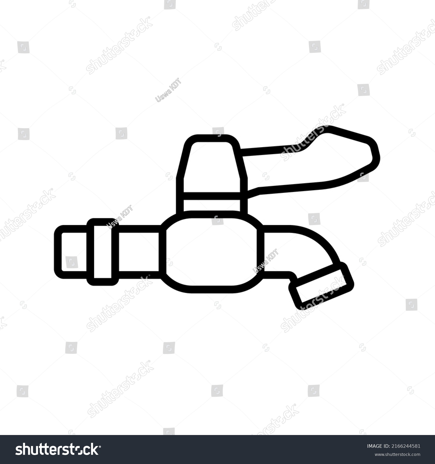 Water Tap Icon Vector Illustration Stock Vector Royalty Free
