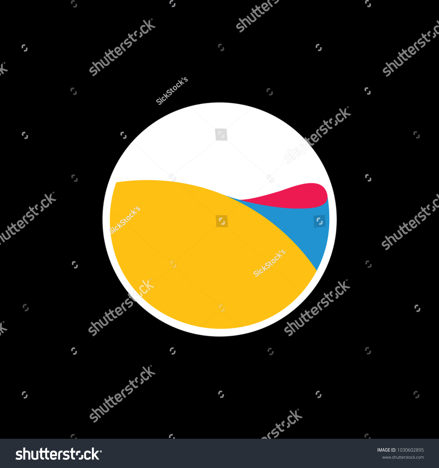 Watercolor Circle Motion Logo Vector Stock Vector (Royalty Free ...