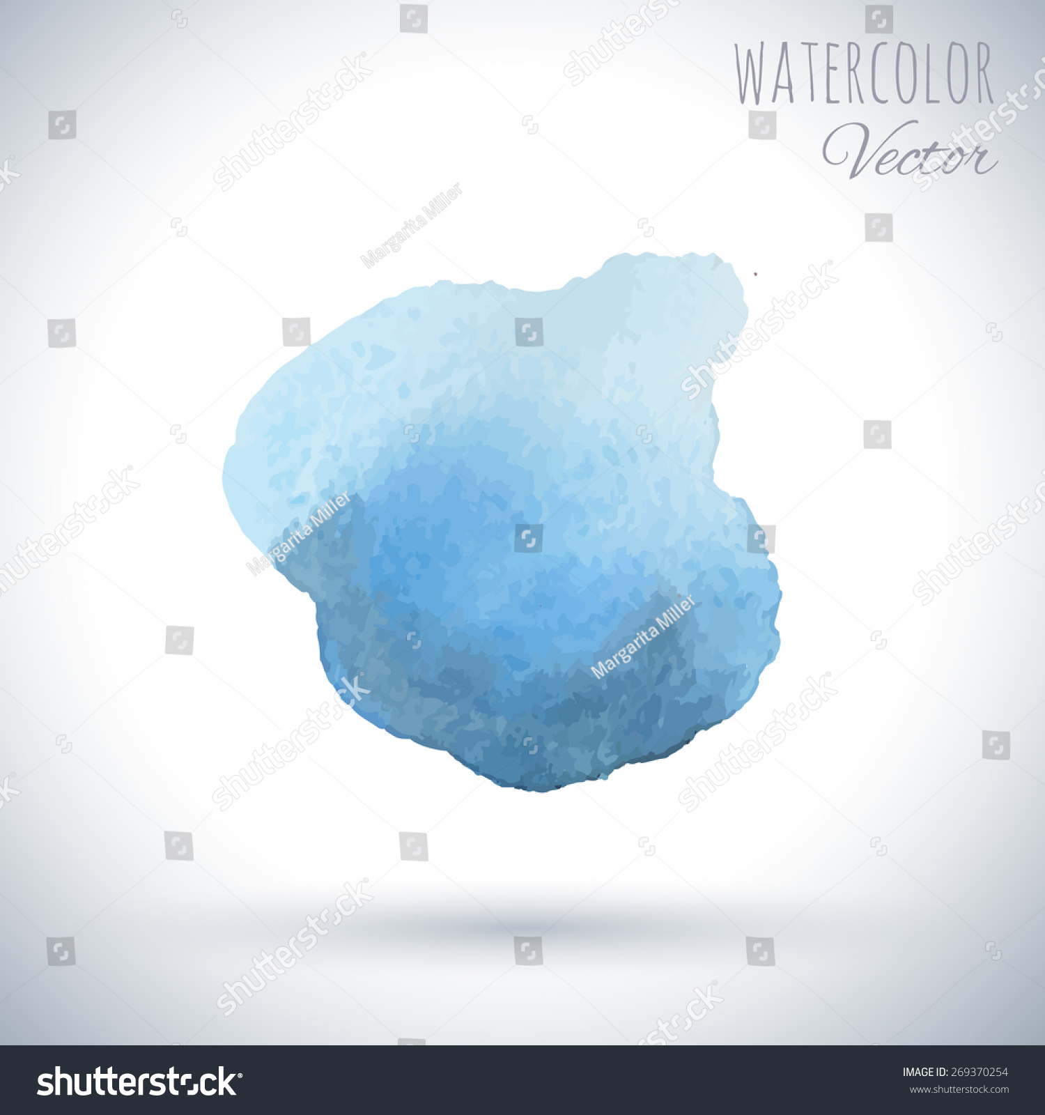 Watercolor Drop Element Stock Vector (Royalty Free) 269370254 ...