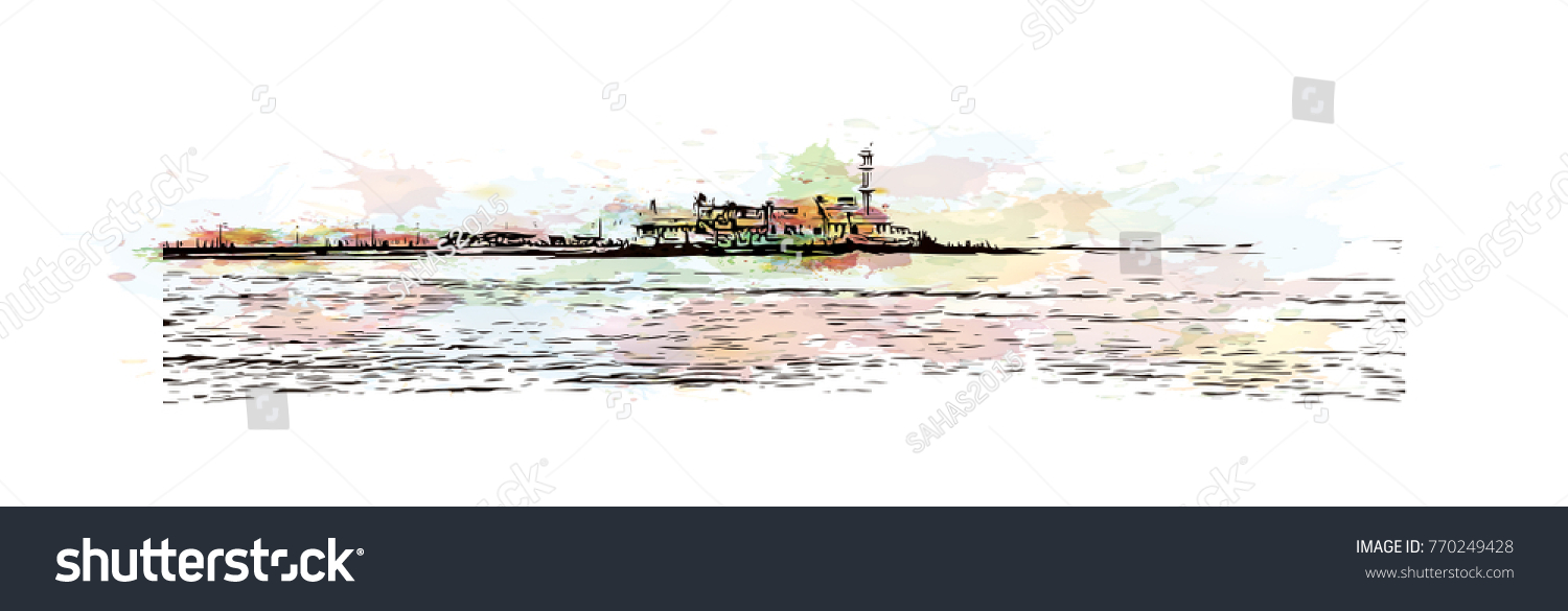 「Watercolor Splash Hand Drawn Sketch Haji」のベクター画像素材(ロイヤリティフリー ... 「Watercolor Splash Hand Drawn Sketch Haji」のベクター画像素材(ロイヤリティフリー ...