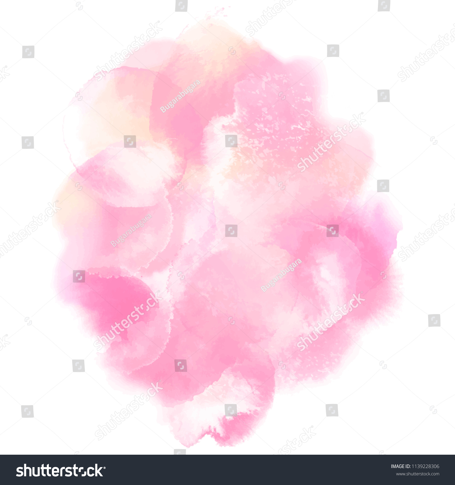 Watercolor Vector Pink Texture: vector de stock (libre de regalías ...