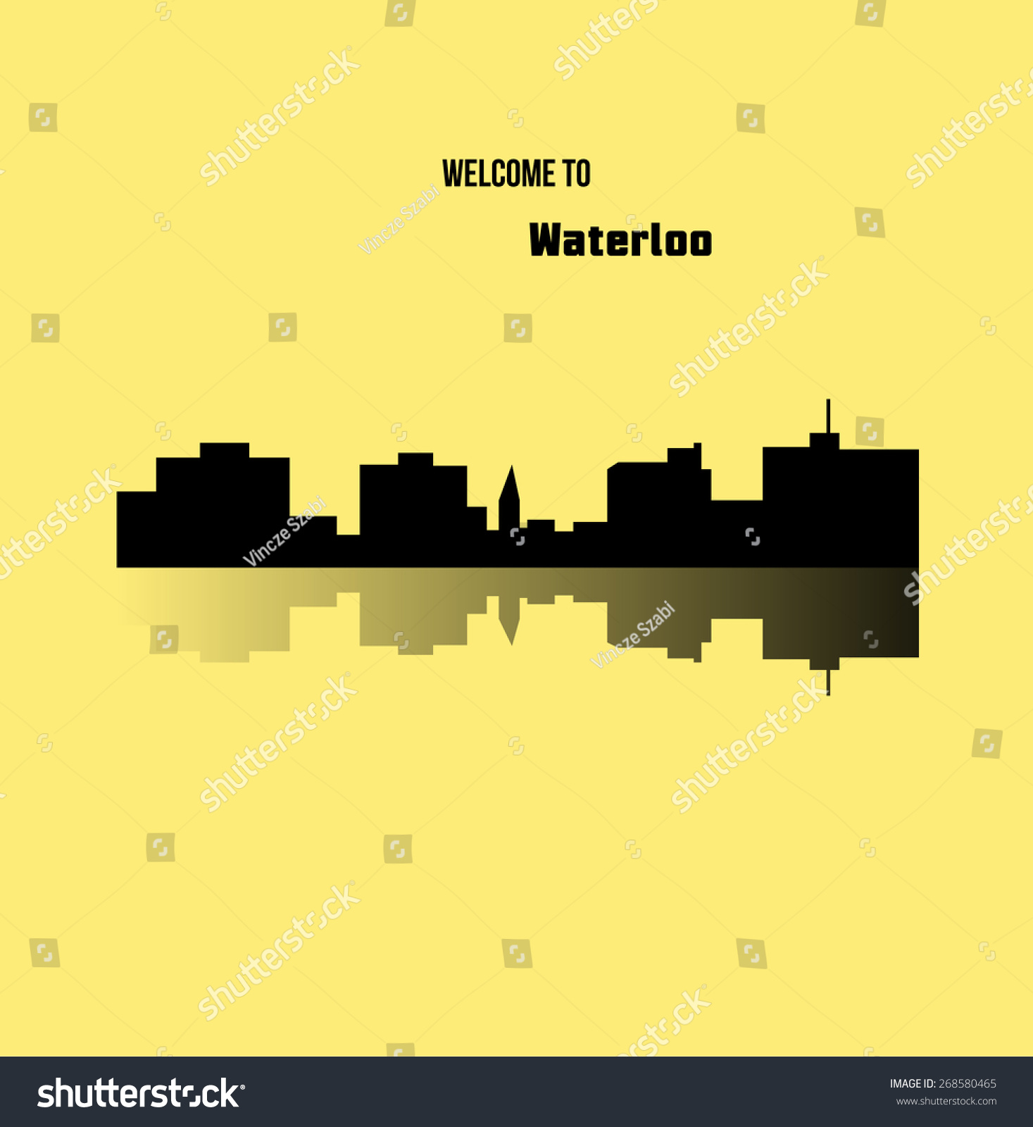 Waterlooiowa Stock Vector (Royalty Free) 268580465