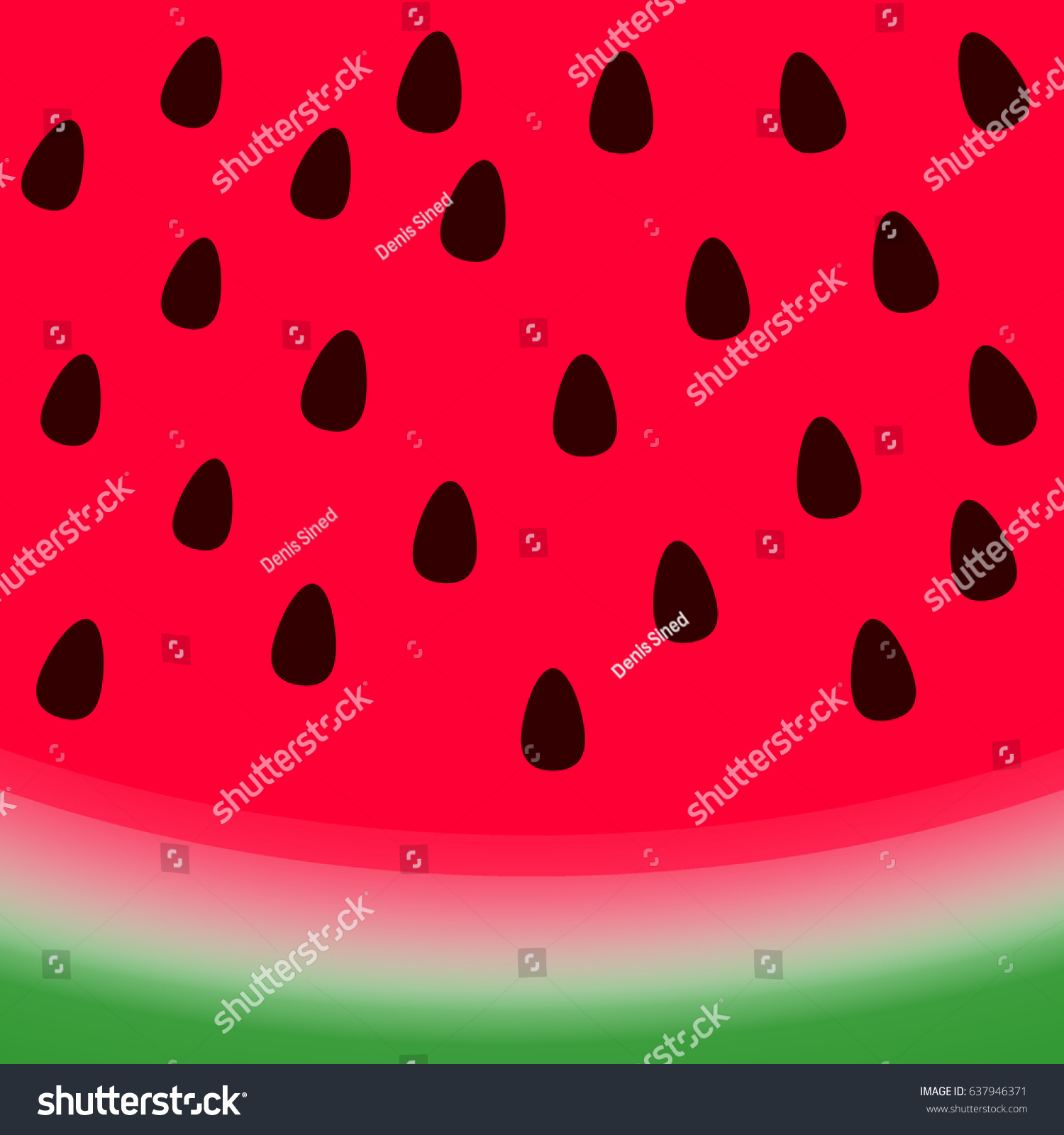 Watermelon Background Poster Design Template Vector: เวกเตอร์สต็อก ...