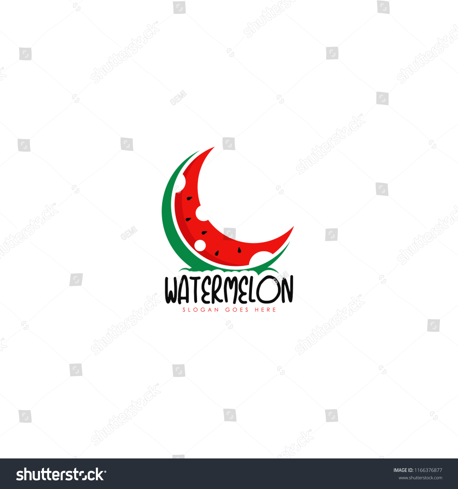 Watermelon Logo Vector Fresh Fruit Logo Stock Vector (Royalty Free ...