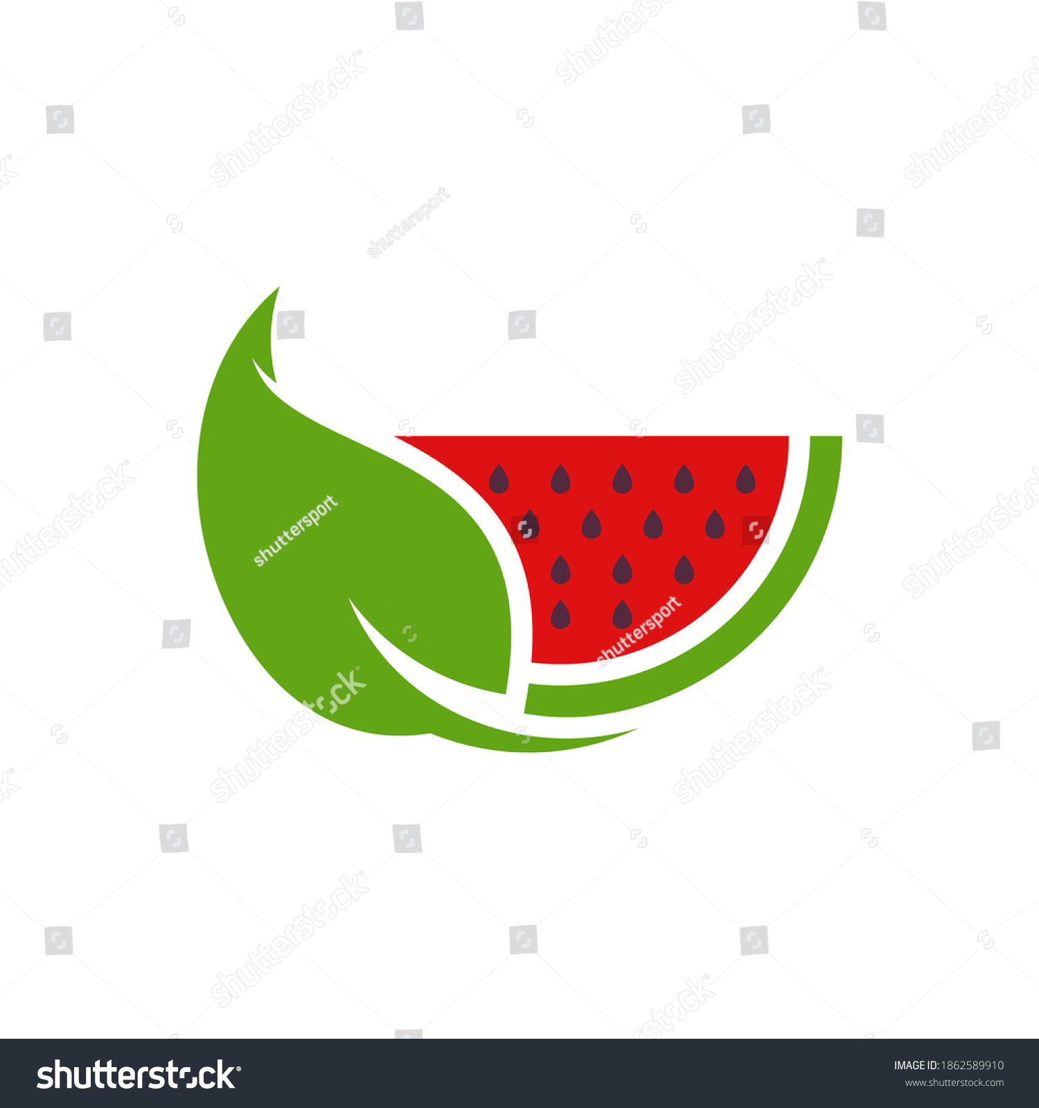 Watermelon Logo Vector Template Creative Watermelon Stock Vector ...