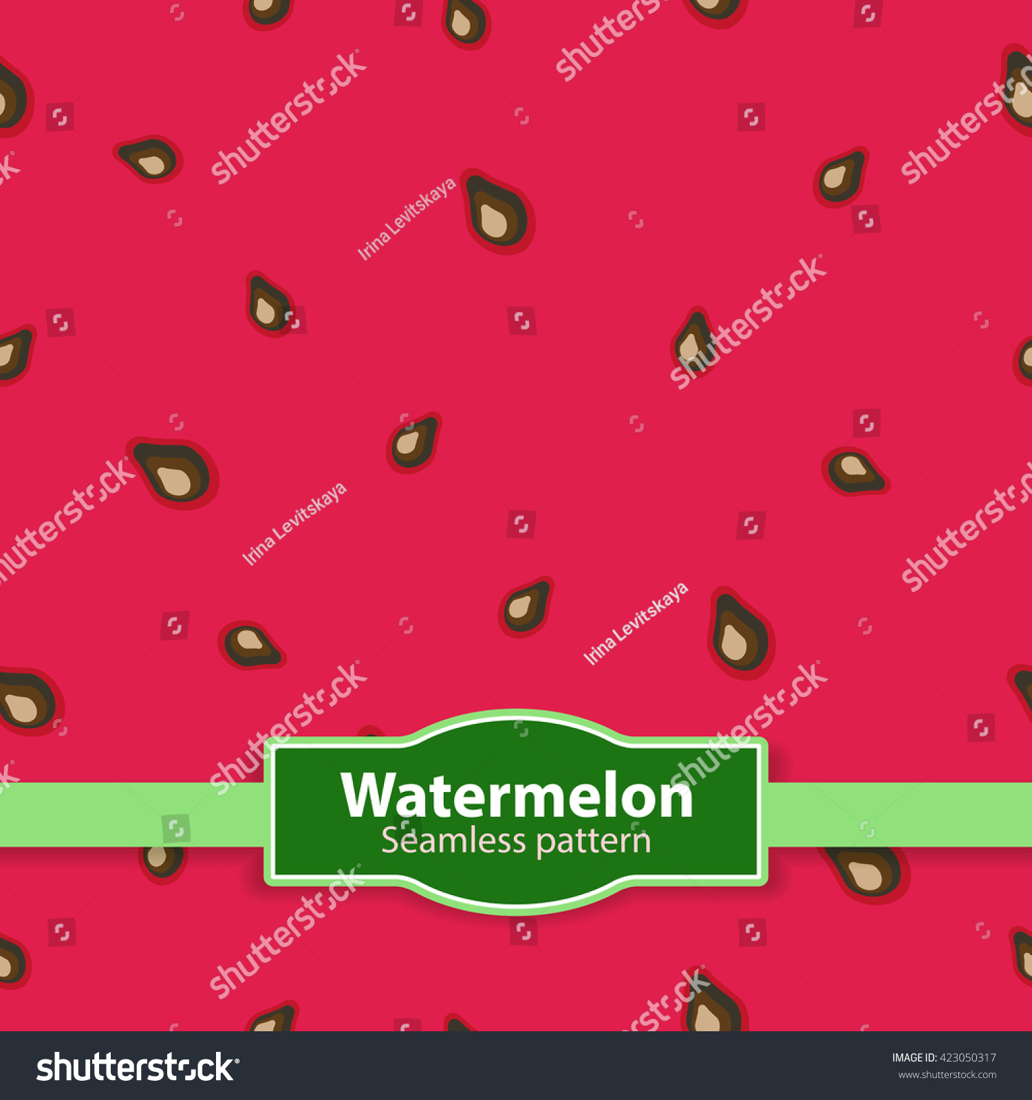 Watermelon Texture Seamless Background Vector Illustration Stock Vector ...