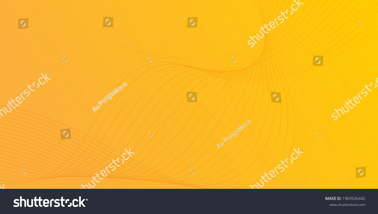 Wave Abstract Yellow Gradient Background Stock Vector (Royalty Free ...