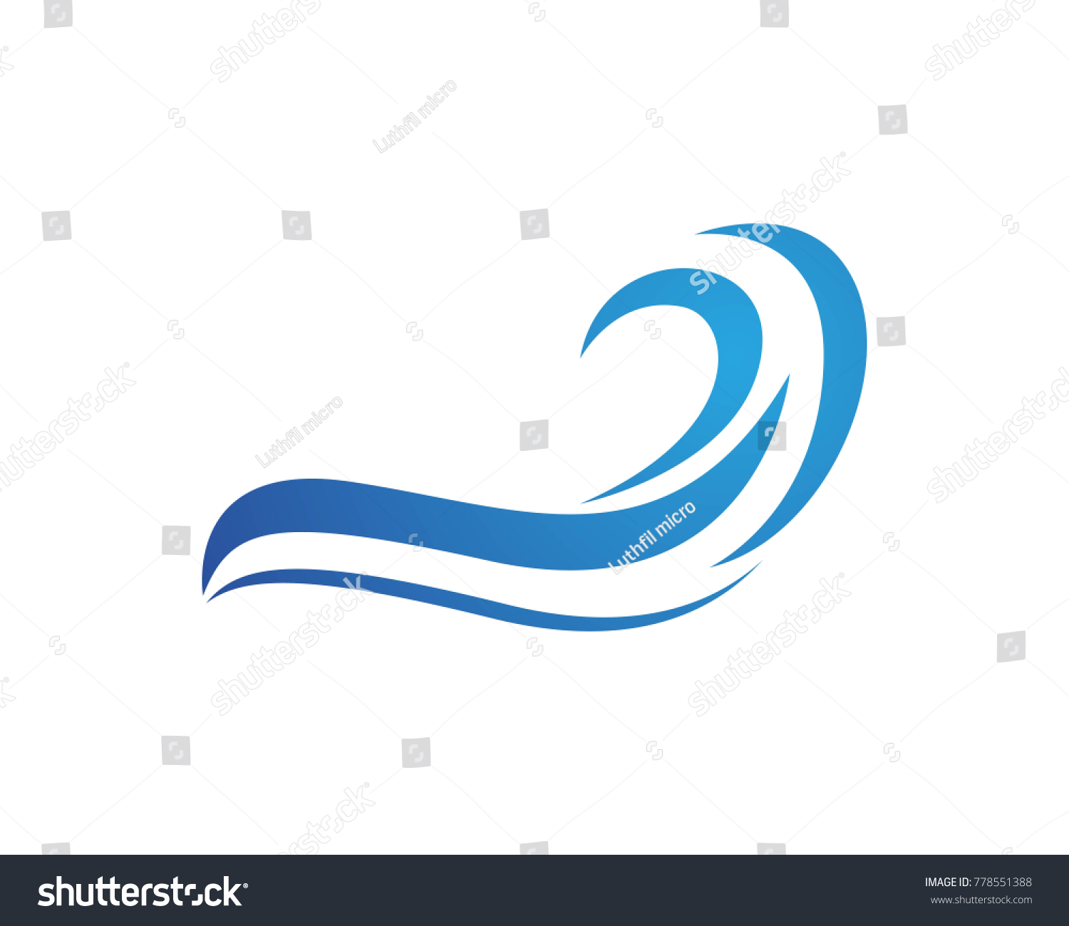 Wave Beach Logos Template Stock Vector (Royalty Free) 778551388 ...