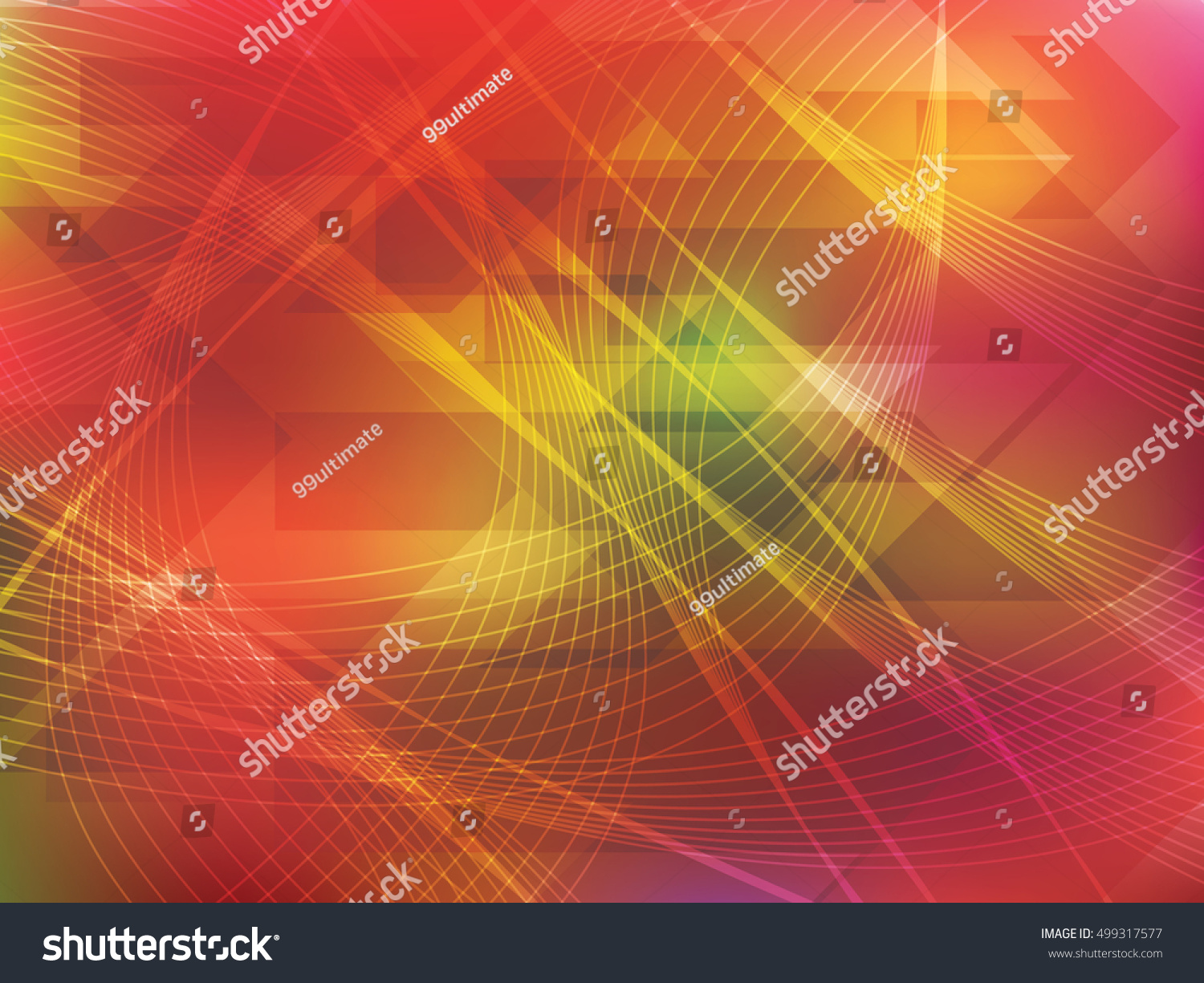 Wave Curves Abstract Background Template Layout Stock Vector (Royalty ...