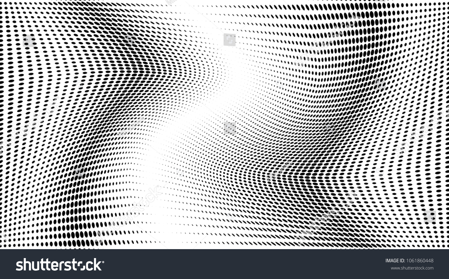 Wave Halftone Dots Pattern Texture Background Stock Vector (Royalty ...
