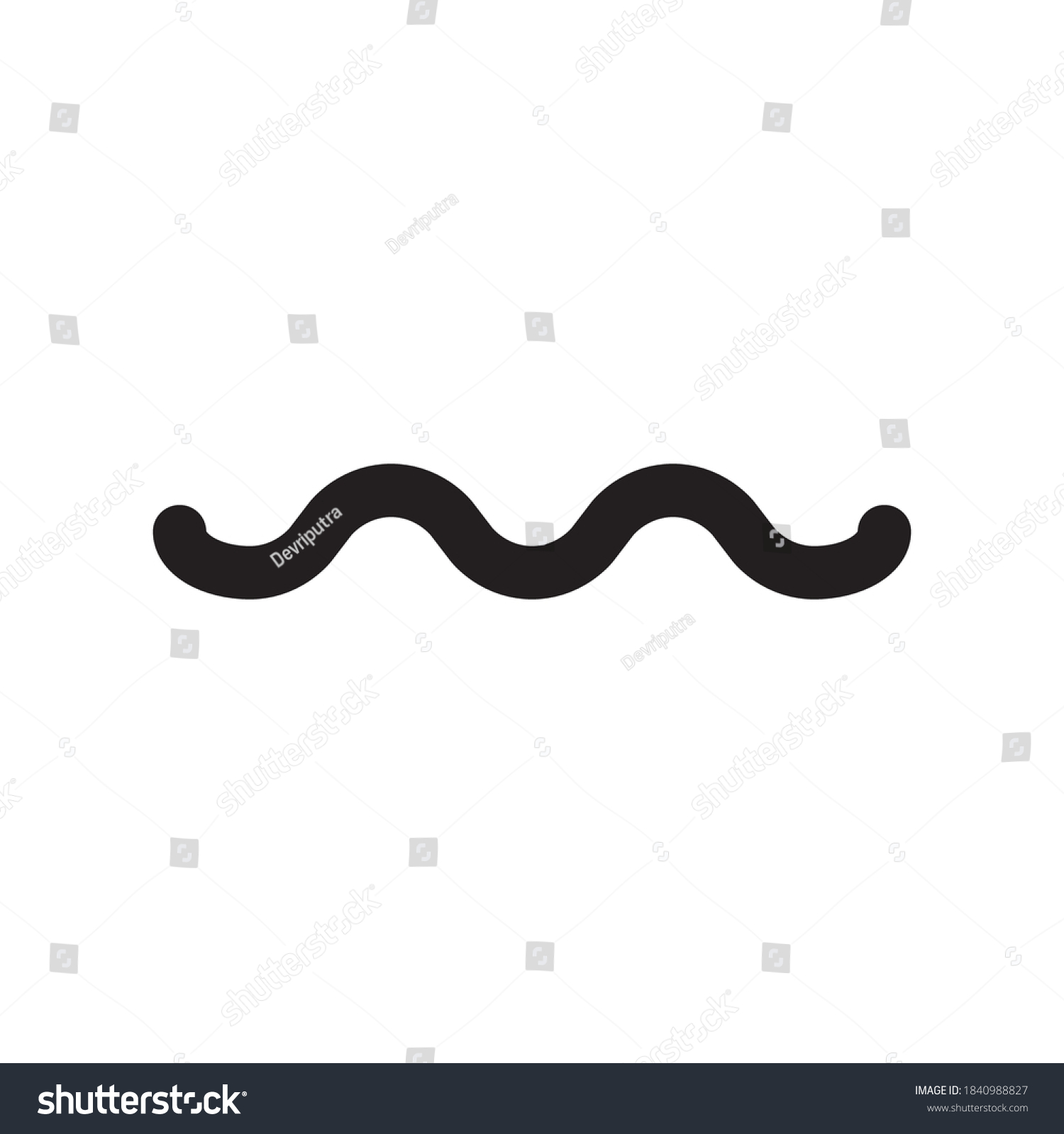 Wave Icon Vector Illustration Flat Design Stock Vector (Royalty Free ...