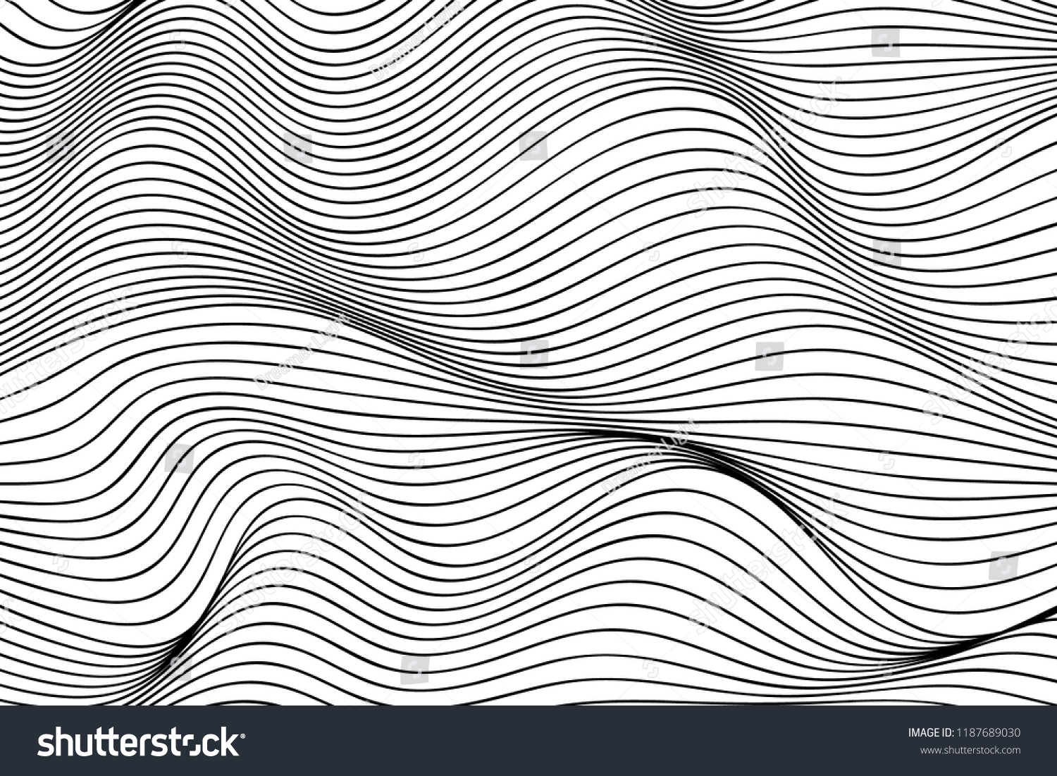 Wave Lines Pattern Abstract Background Vector Stock Vector (Royalty ...