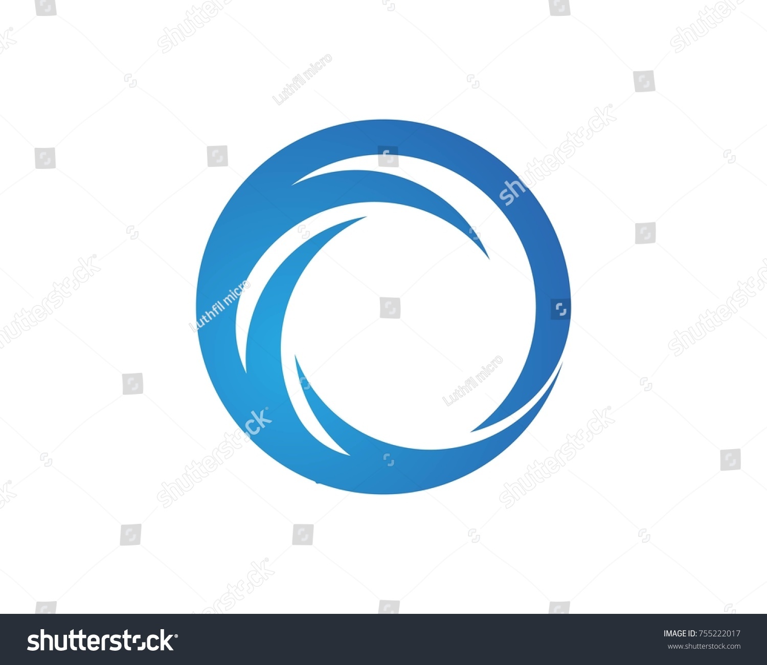 Wave Logos Template Symbol Stock Vector (Royalty Free) 755222017