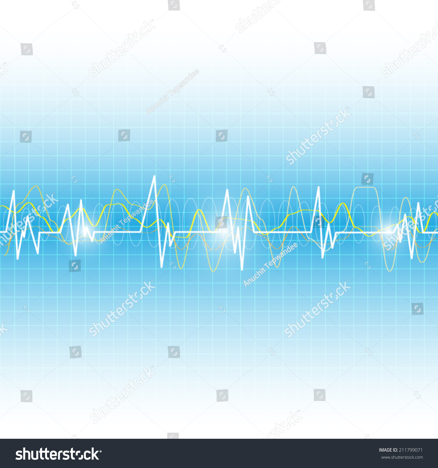 Wave Medical Abstract Background Eps 10 Stock Vector (Royalty Free ...