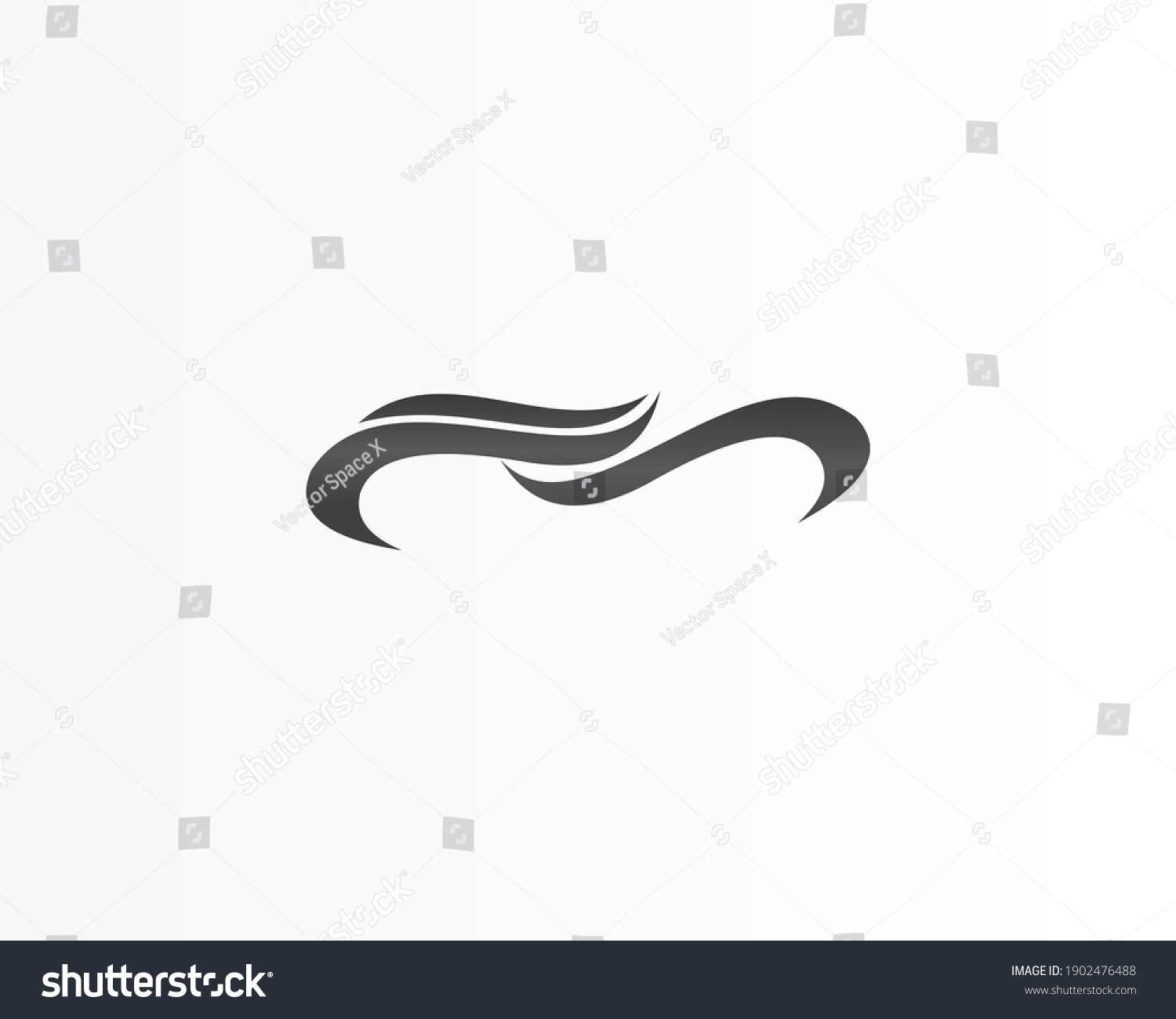 Wave Shape Icon Logo Design Concept Stock Vector (Royalty Free) 1902476488