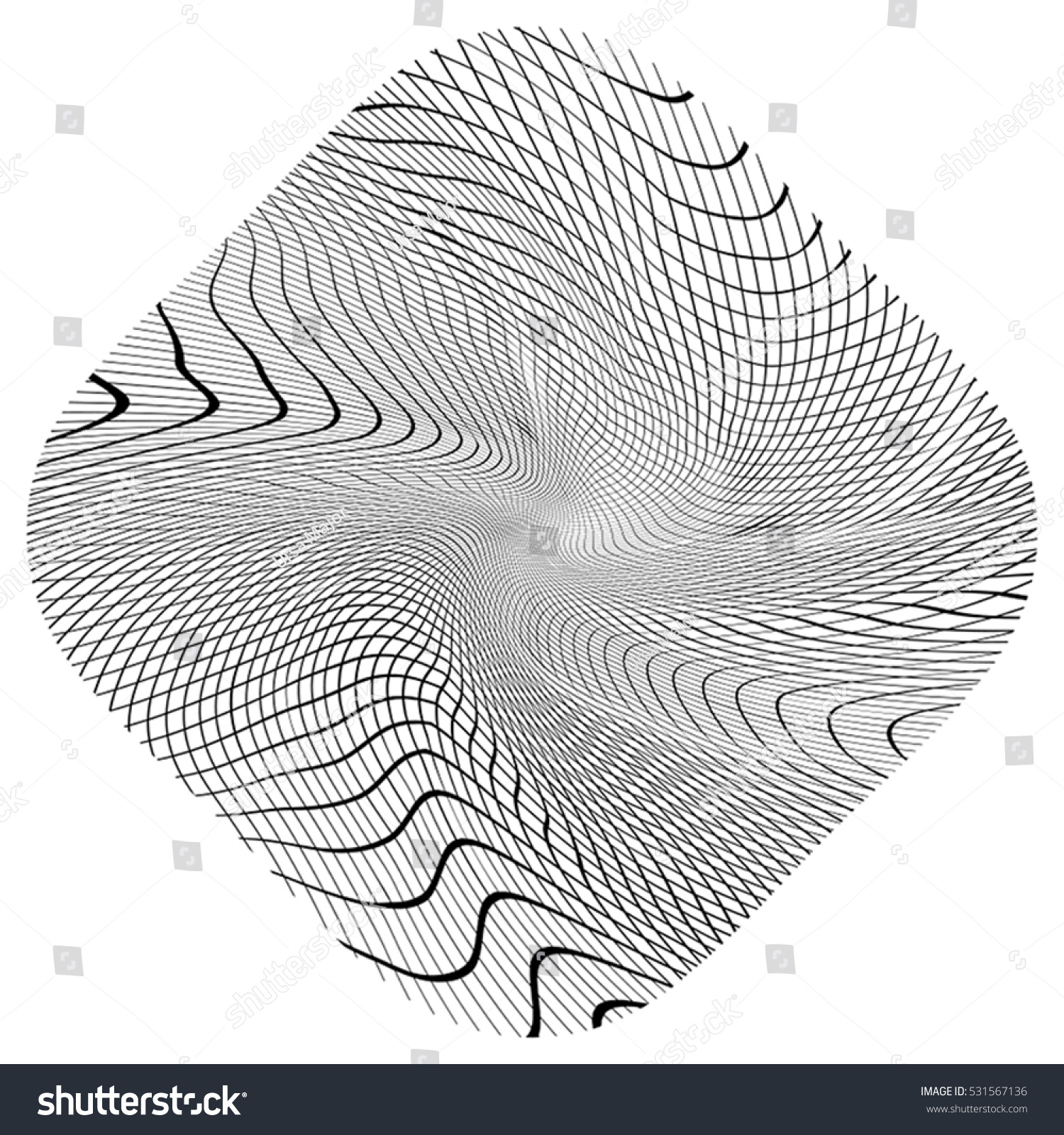Wave Stripe Background Simple Stamp Texture Stock Vector (Royalty Free ...