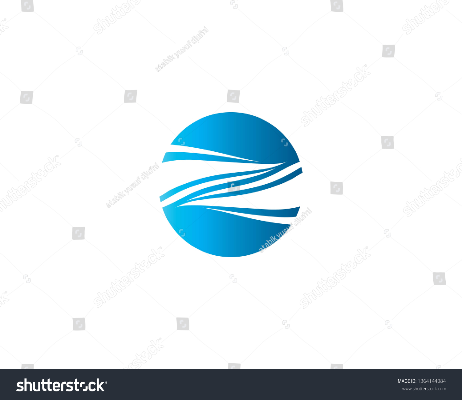 Wave Symbol Illustration Stock Vector (Royalty Free) 1364144084 ...