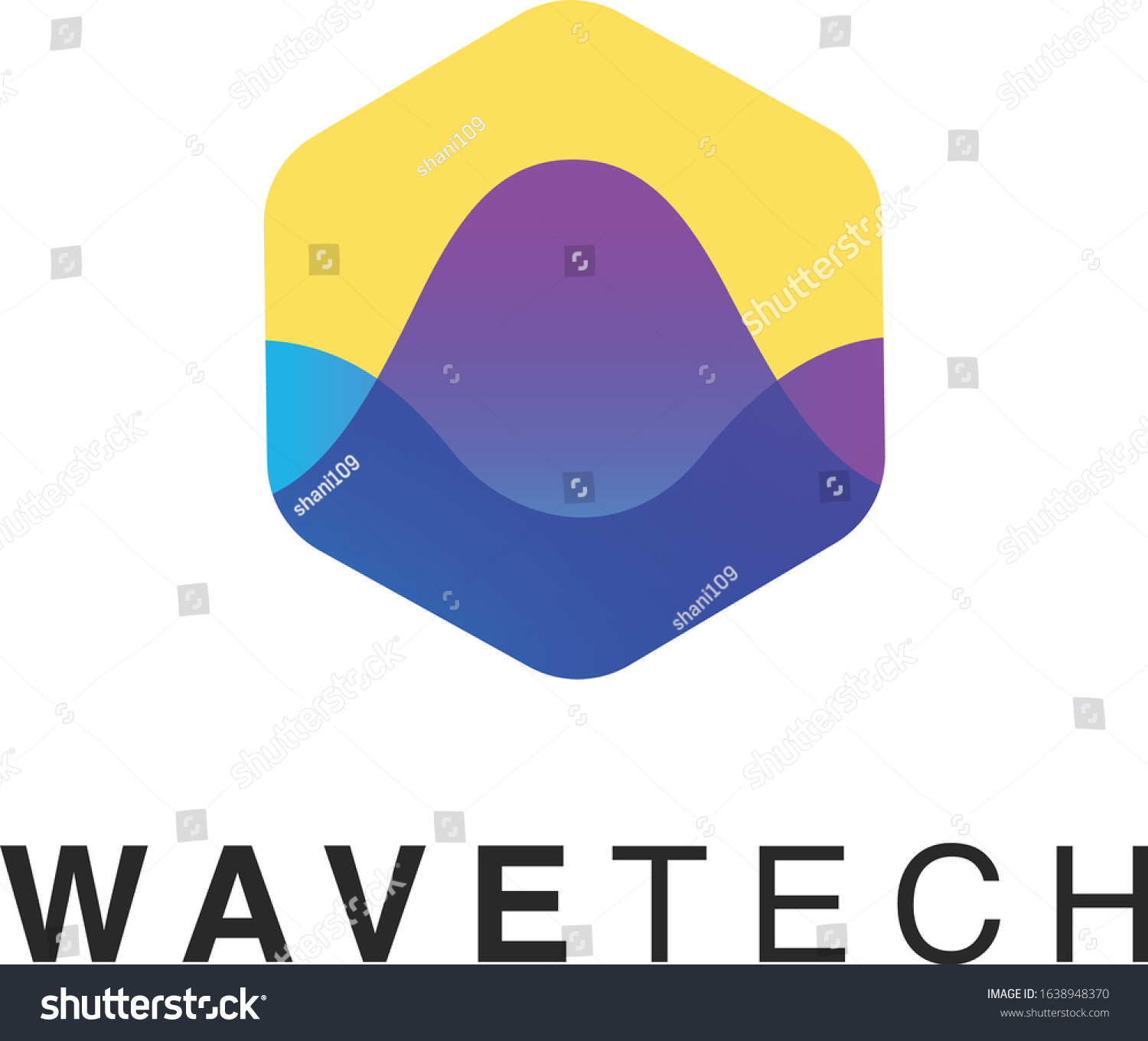 Wave Tech Logo Clean Modern Abstract Stock Vector (Royalty Free ...