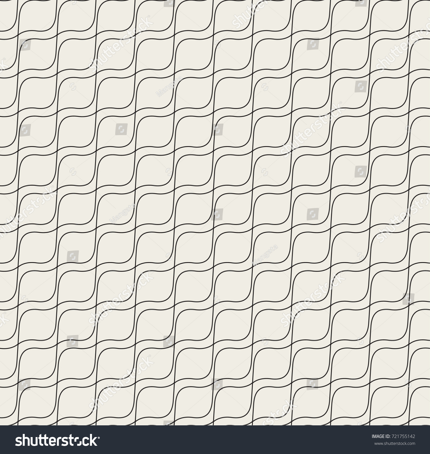 Wave Vector Seamless Geometric Pattern Modern Stock Vector (Royalty ...