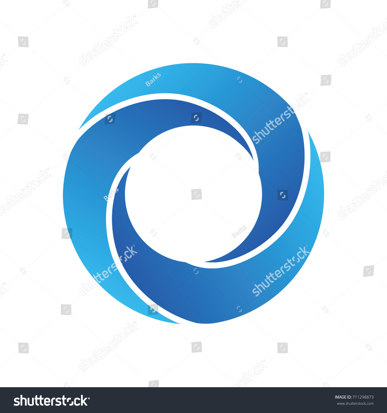 Wave Whirlpool Logo Icon Stock Vector (Royalty Free) 711298873
