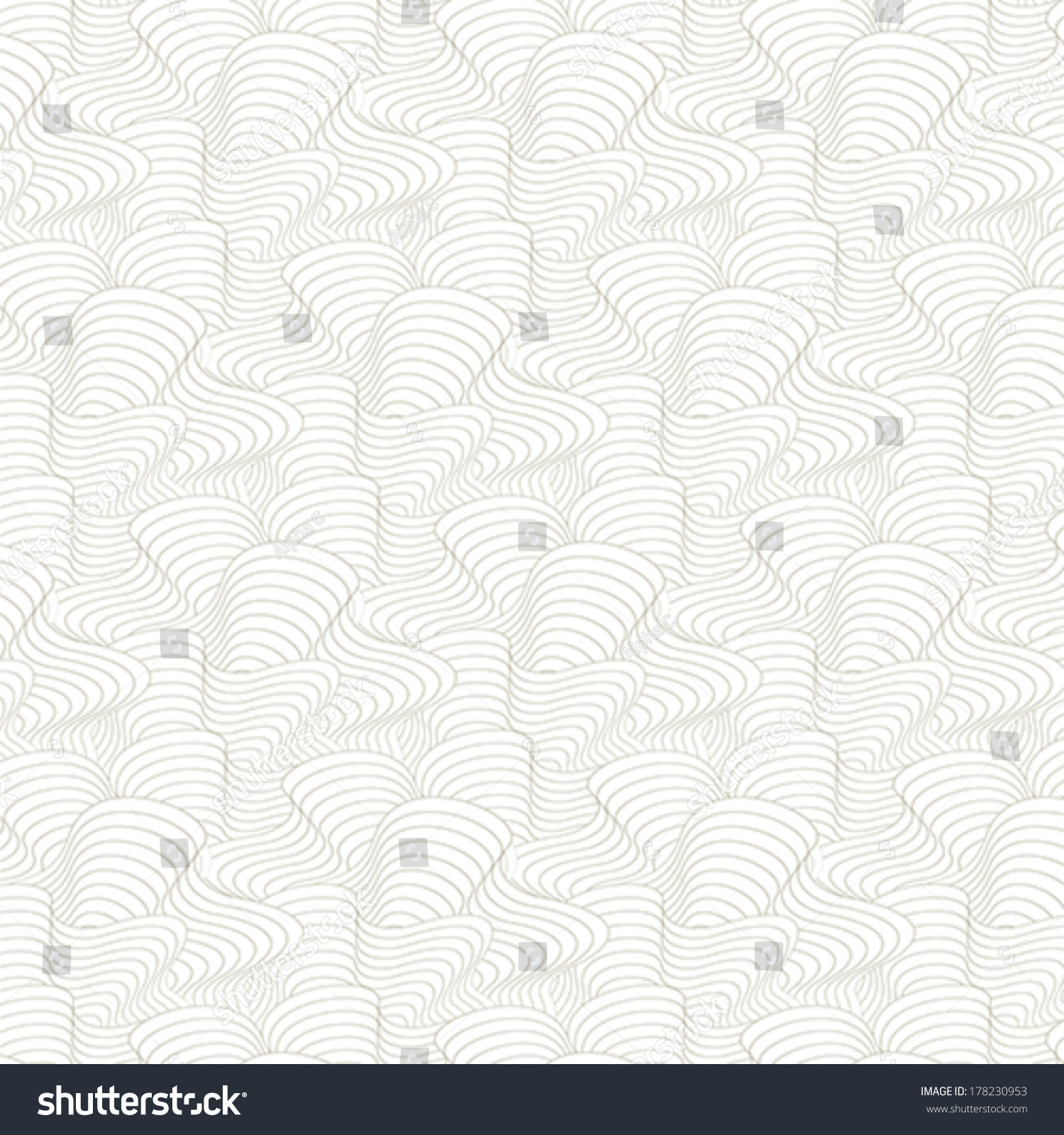 Waved Line Pattern Including Seamless Sample Stock Vector (Royalty Free ...