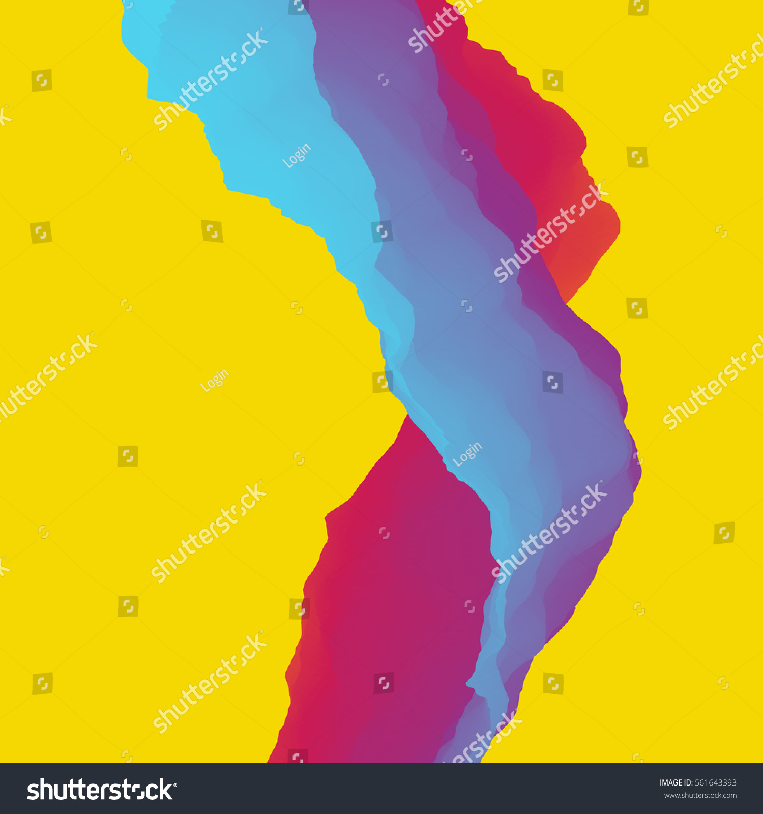 Wavy Background 3d Abstract Vector Illustration Stock Vector (Royalty ...