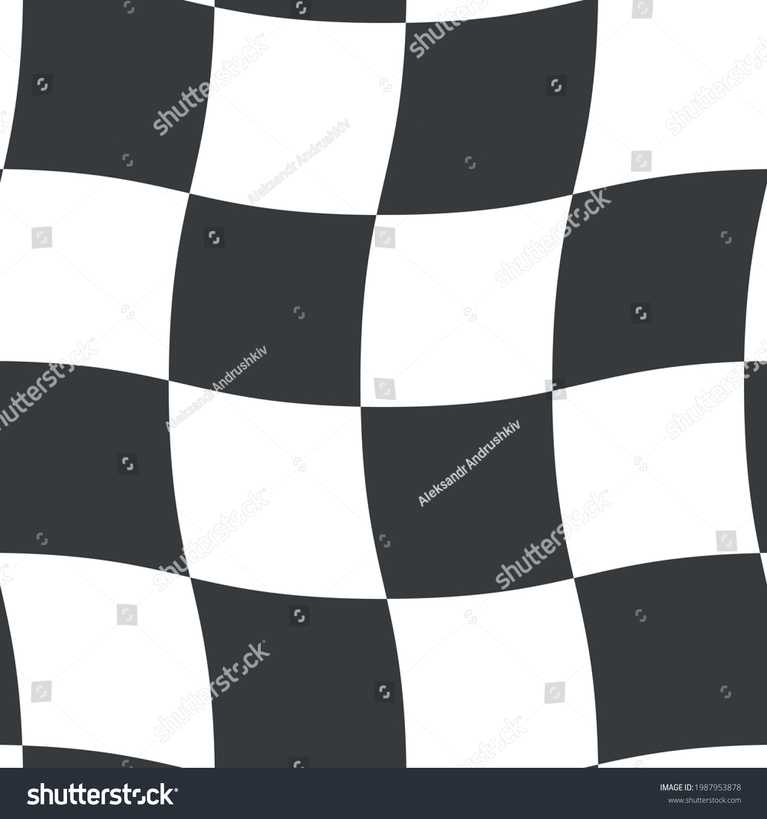 Wavy Checkered Seamless Pattern Abstract Twisted Stock Vector (Royalty ...