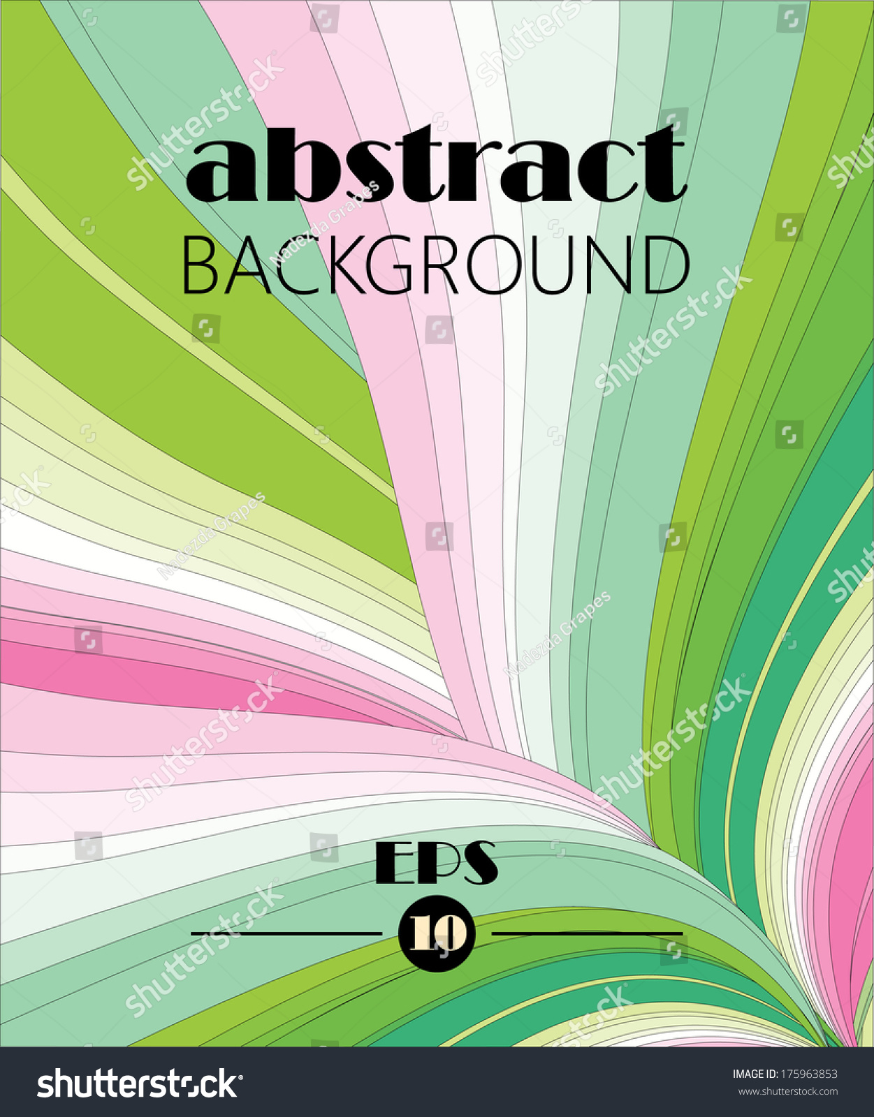 Wavy Colorful Abstract Background Stock Vector (Royalty Free) 175963853