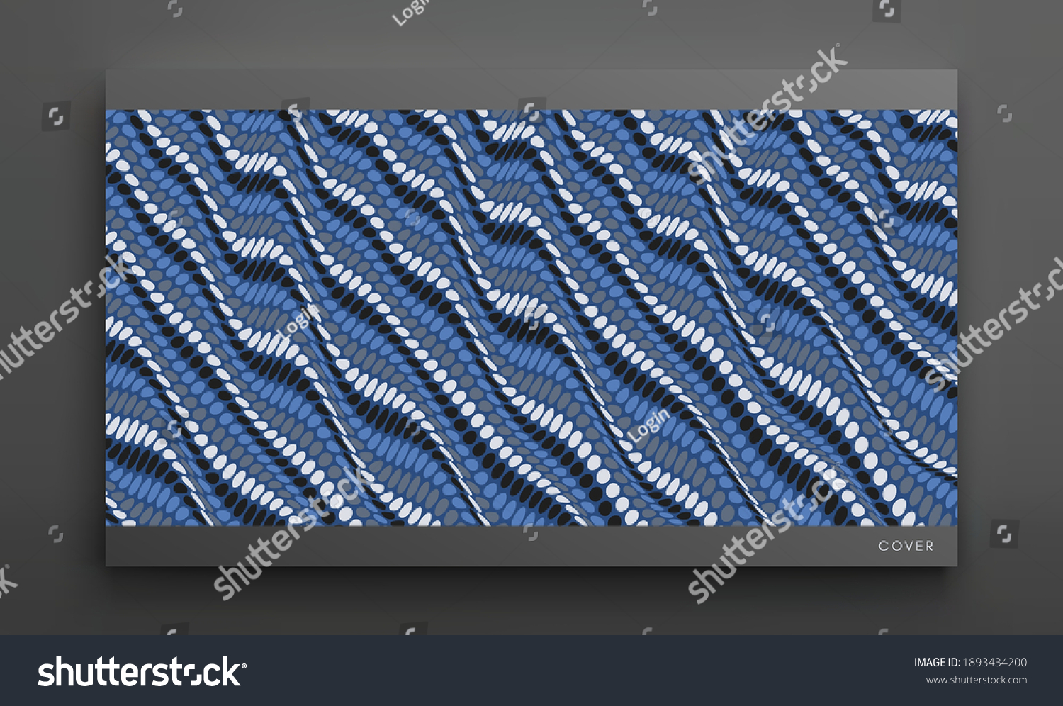 Wavy Dotted Background Optical Illusion Abstract Stock Vector (Royalty ...