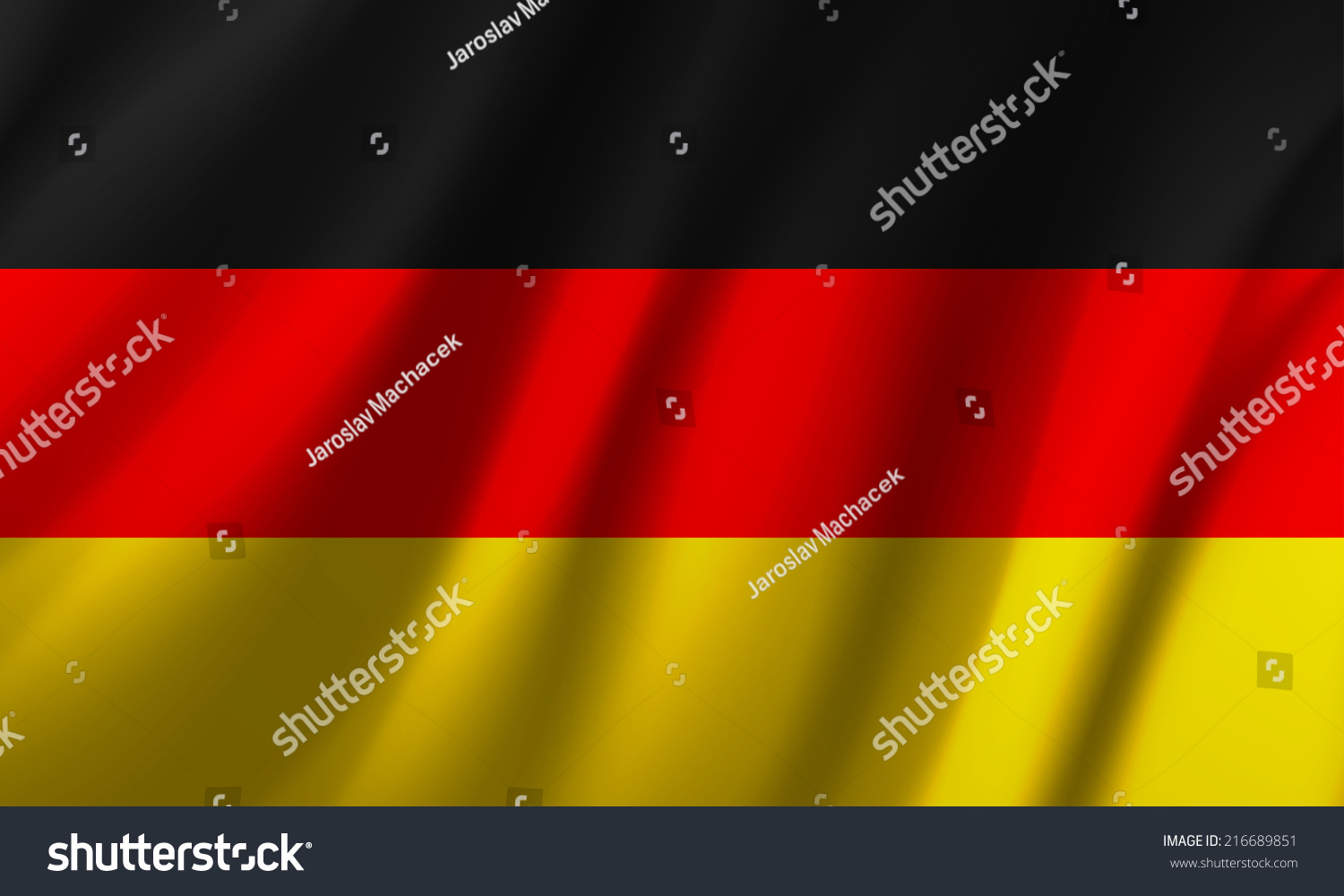 Wavy German Flag Vector Illustration Stock Vector (Royalty Free ...