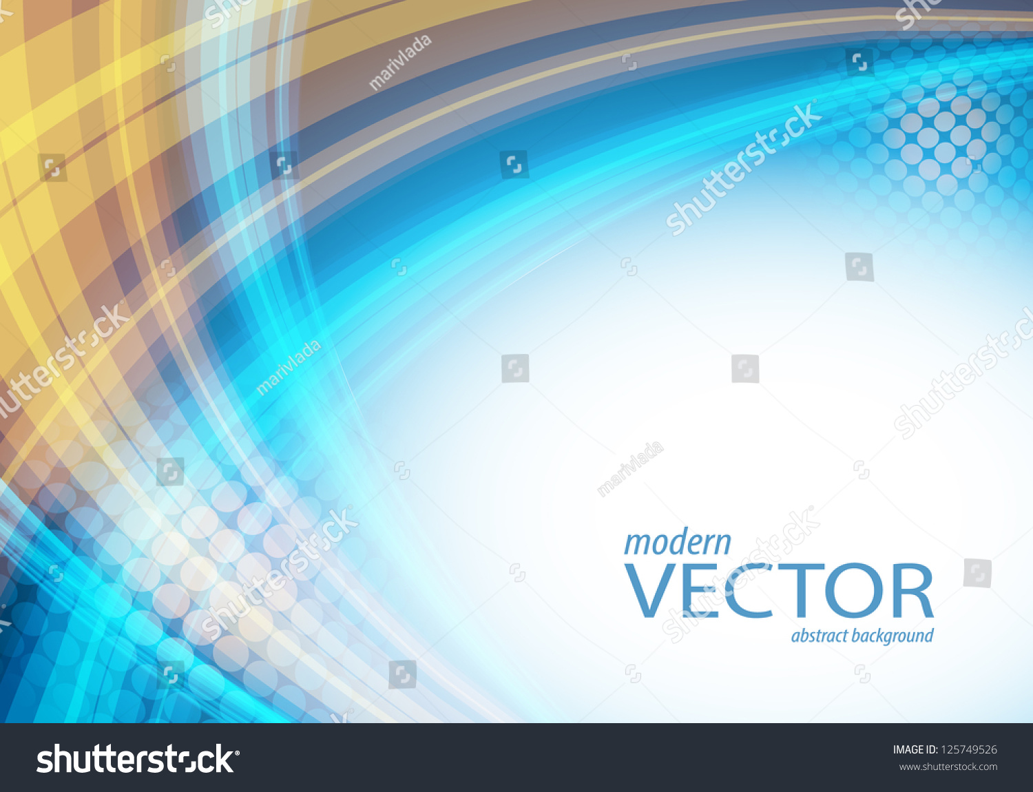 Wavy Lines Copy Space Eps10 Stock Vector (Royalty Free) 125749526 ...