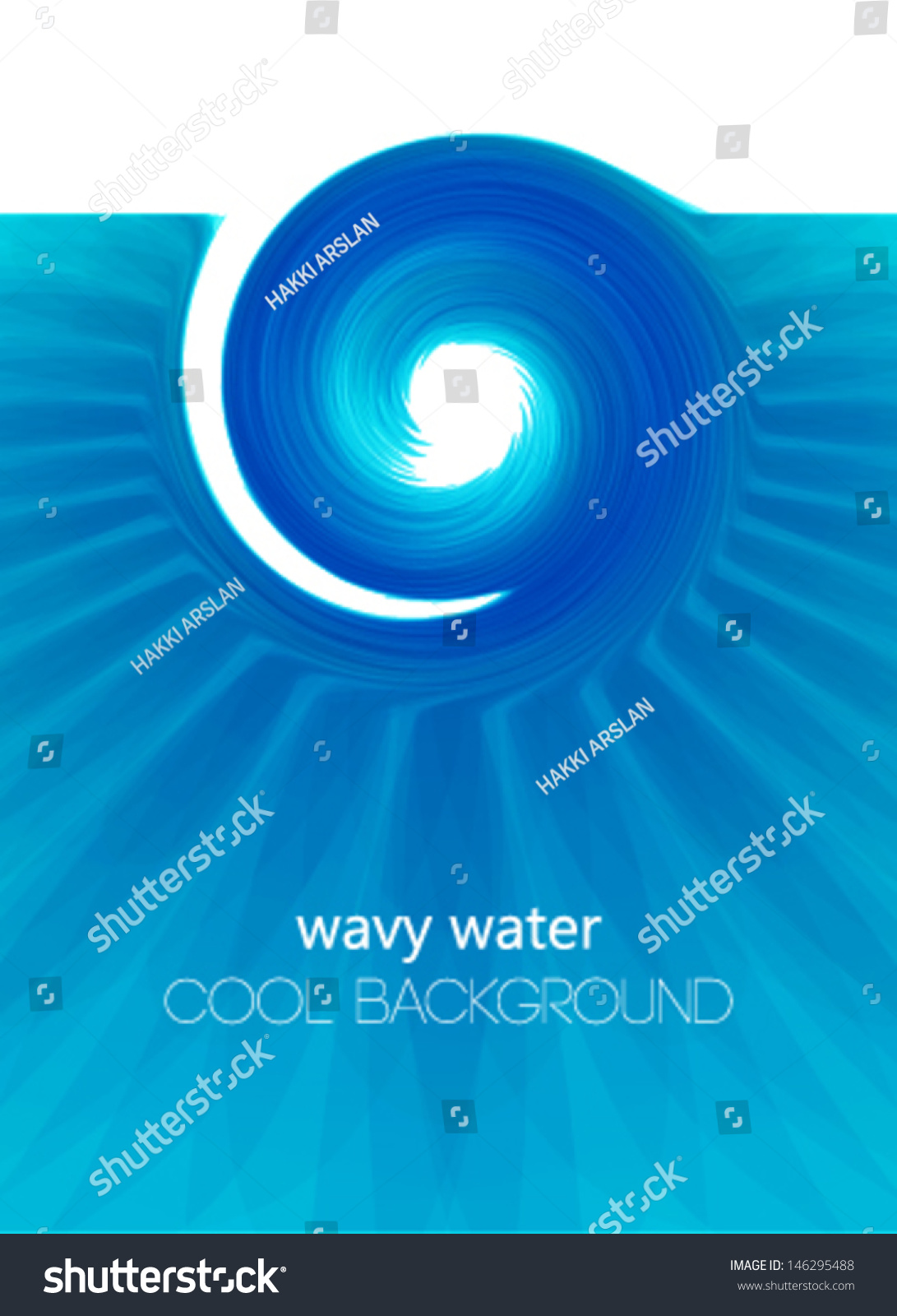 Wavy Water Vertical Banner Background Design: เวกเตอร์สต็อก (ปลอดค่า ...