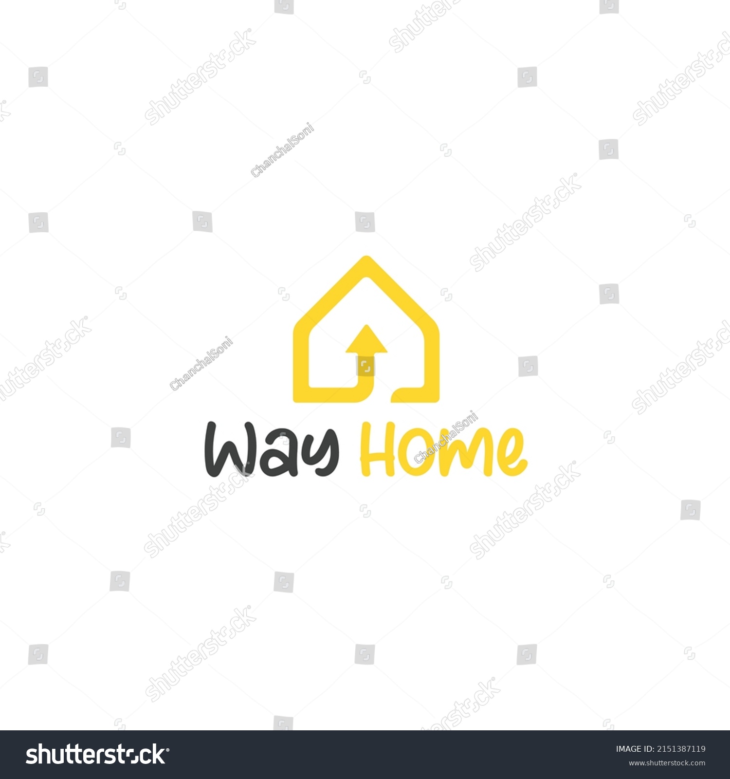 Way Home Logo Design Vector Stock Vector (Royalty Free) 2151387119 ...