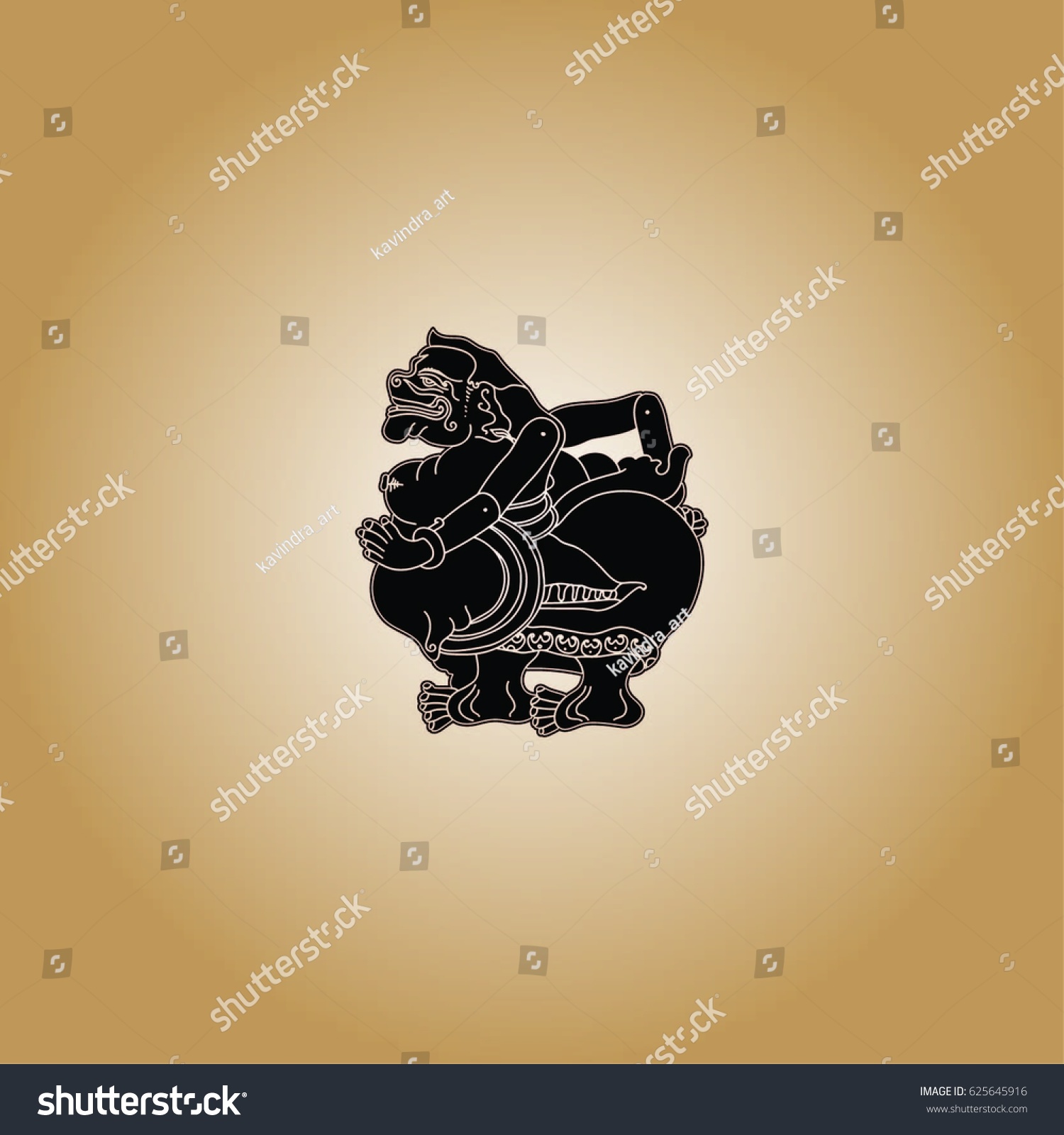 Wayang Semar Vector Stock Vektor 625645916 - Shutterstock