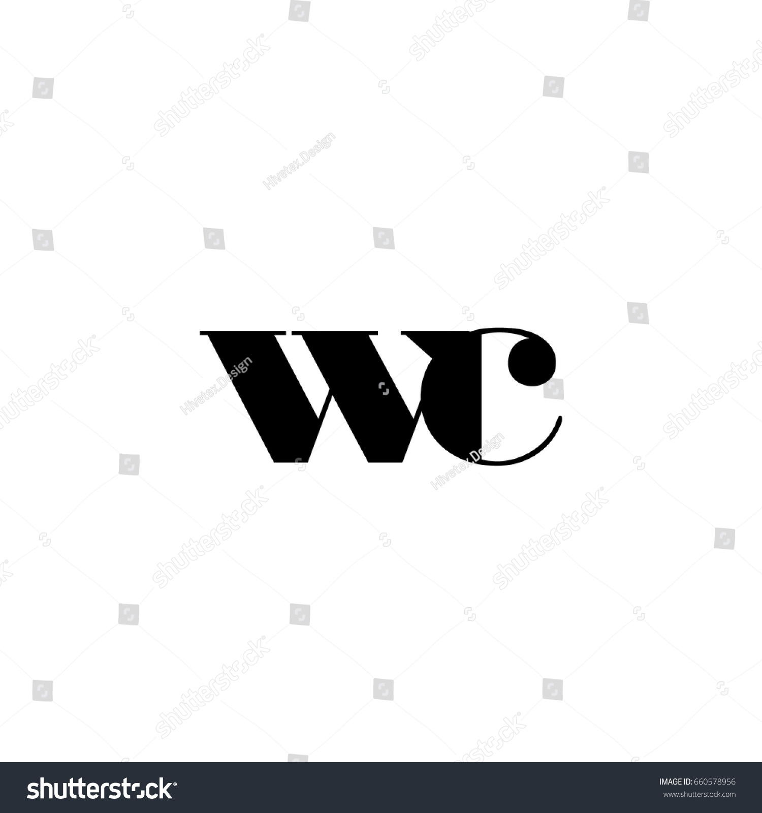 Wc Logo Stock Vector (Royalty Free) 660578956 | Shutterstock