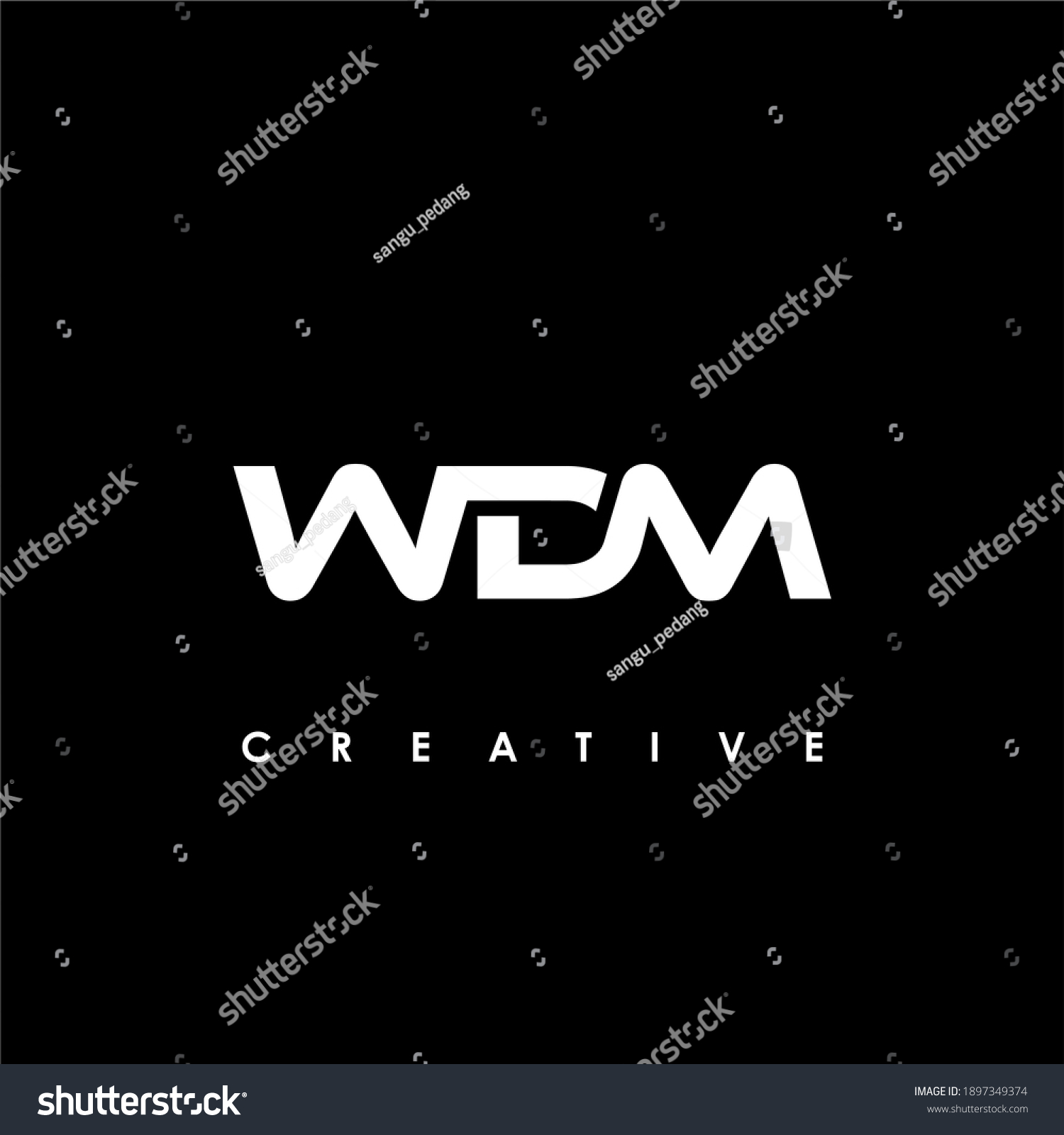 Wdm Letter Initial Logo Design Template: เวกเตอร์สต็อก (ปลอดค่า ...