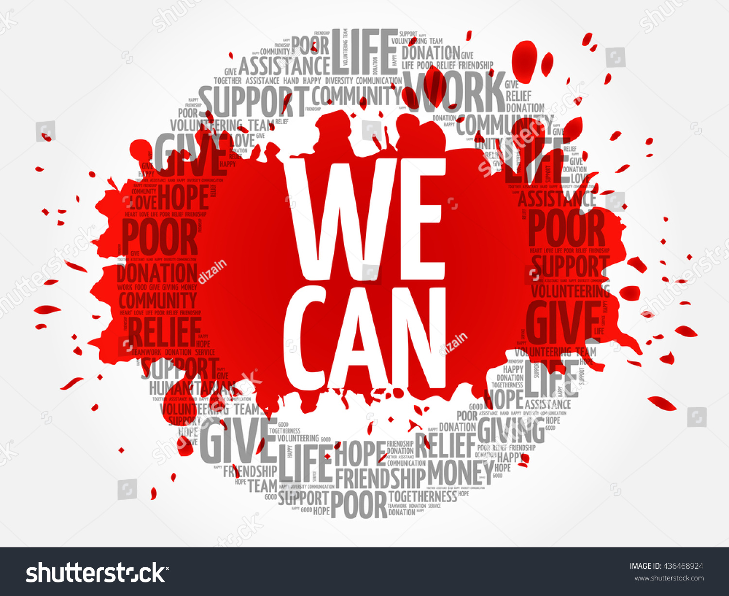 We Can Word Cloud Collage Concept Stock Vector (Royalty Free) 436468924 ...