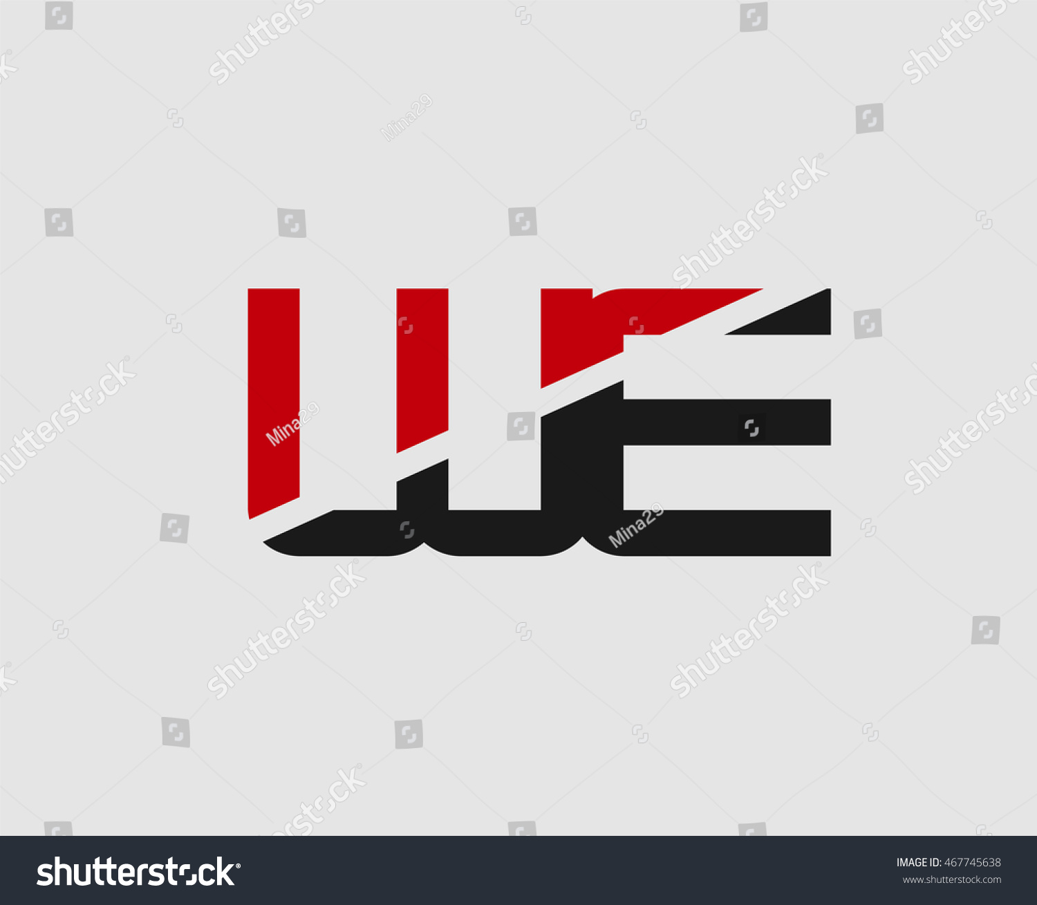 We Initial Company Group Logo Stock Vector (Royalty Free) 467745638 ...
