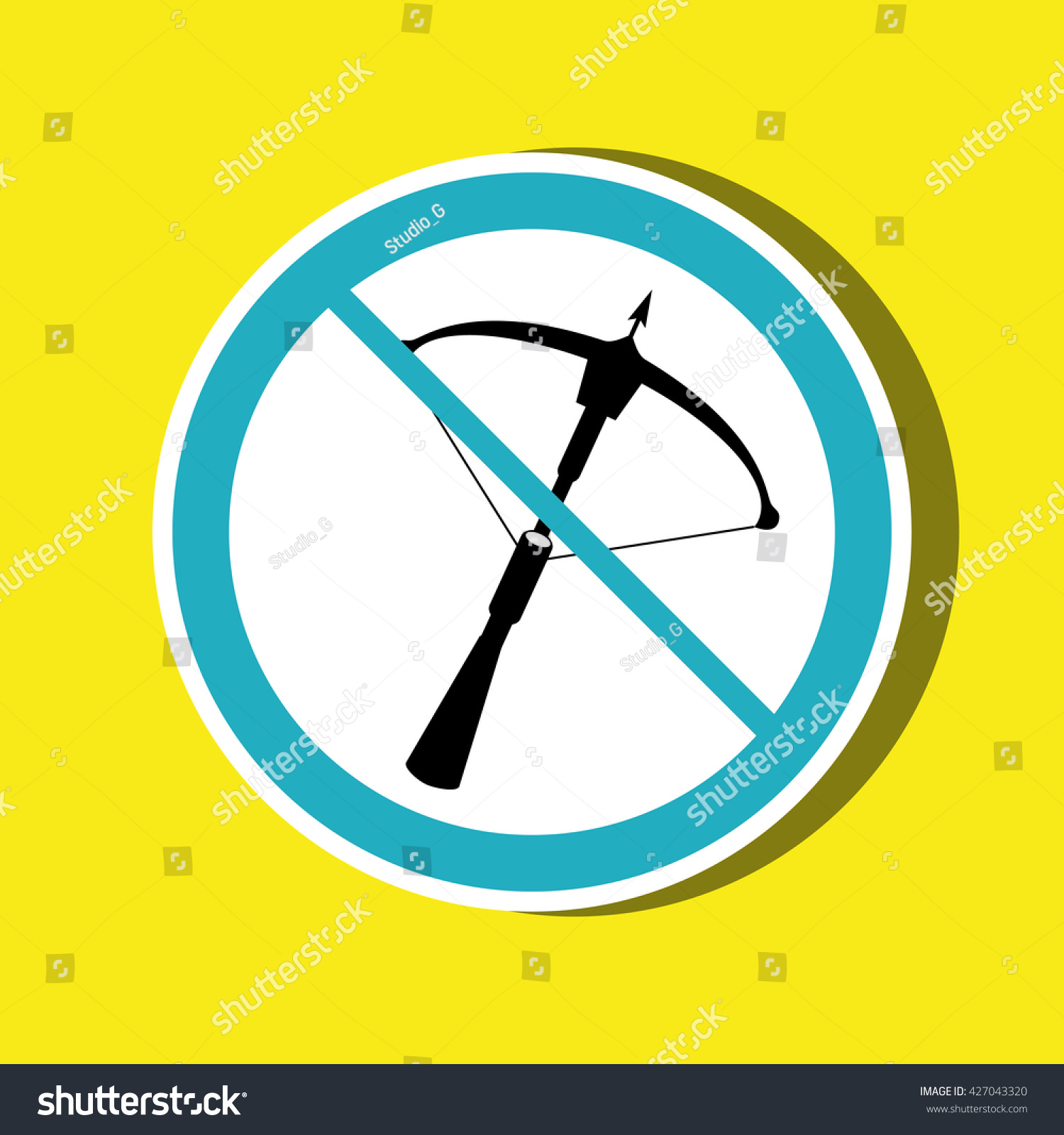 Weapons Ban Design Stock Vector (Royalty Free) 427043320 | Shutterstock
