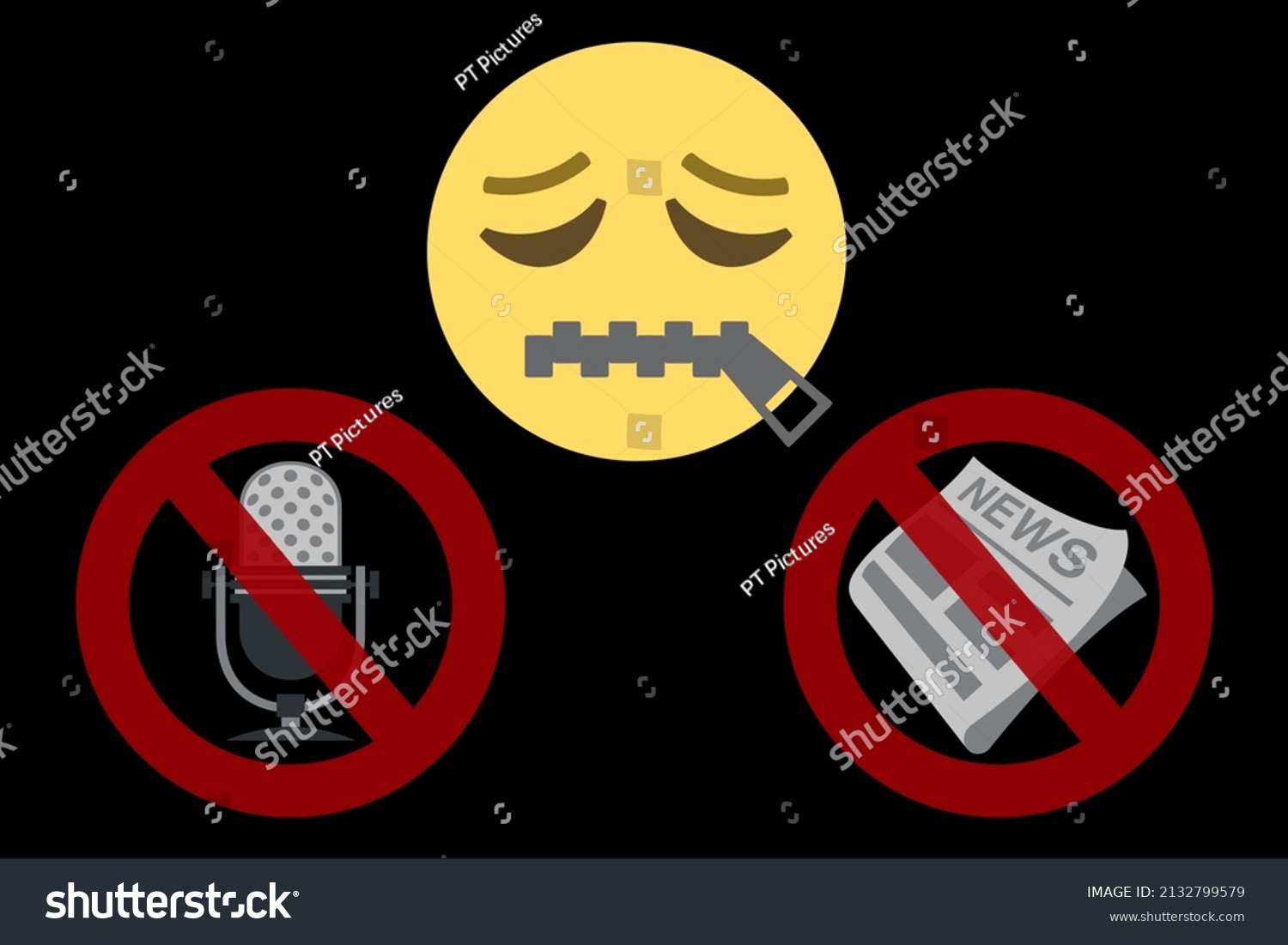 Weary Zippermouth Face Emoji Prohibition Sign Stock Vector (Royalty ... Weary Zippermouth Face Emoji Prohibition Sign Stock Vector (Royalty ...