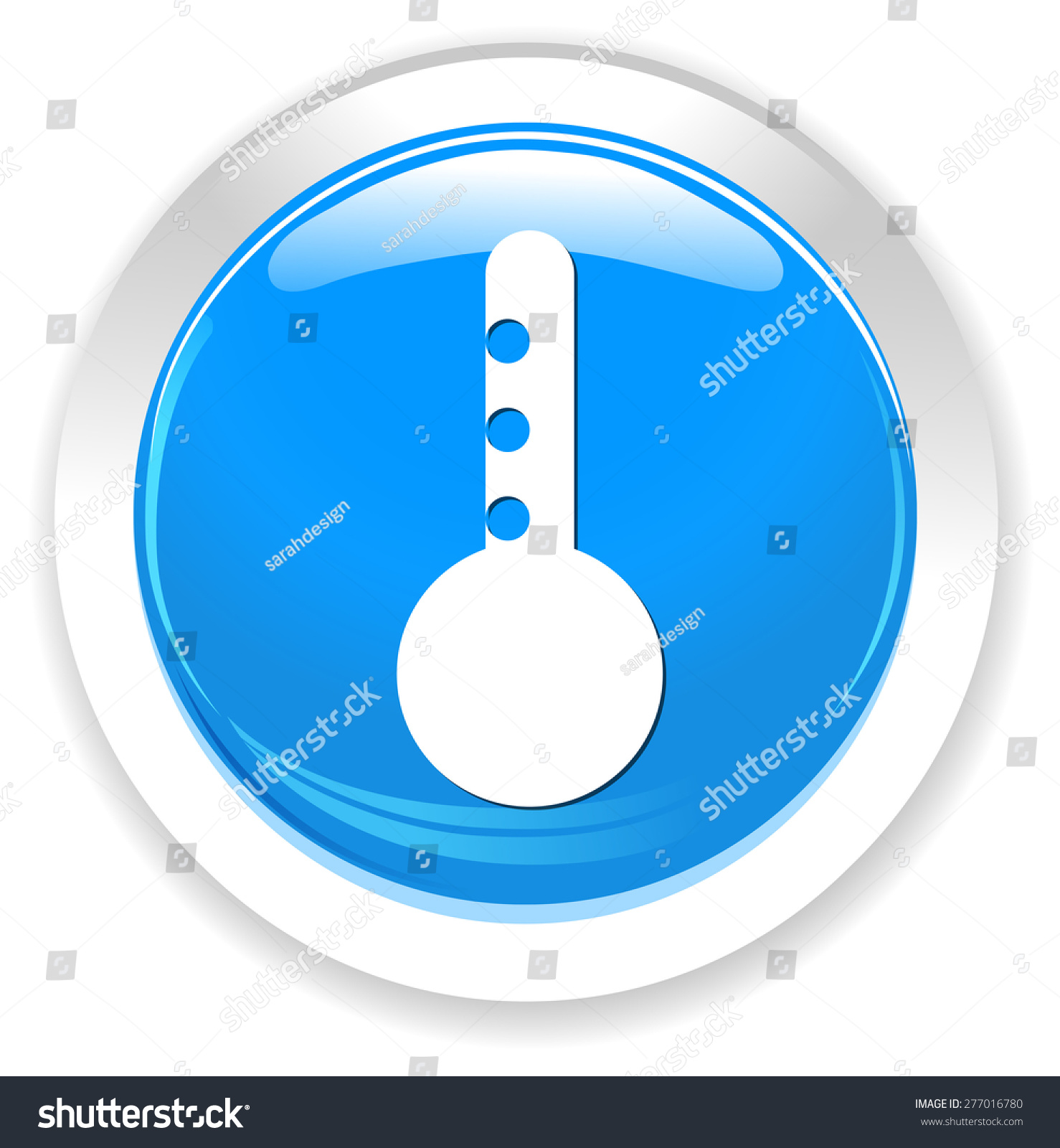 Weather Thermometer Icon Stock Vector (Royalty Free) 277016780 ...
