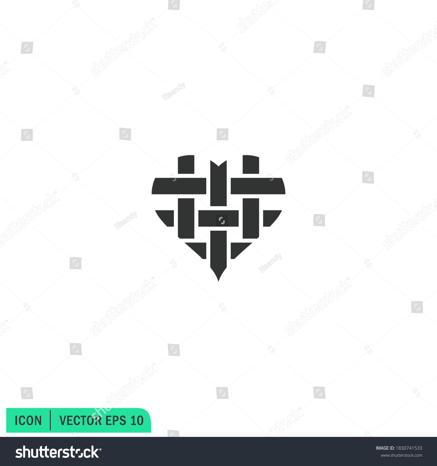 Weaving Icon Illustration Simple Design Element Stock Vector (Royalty ...