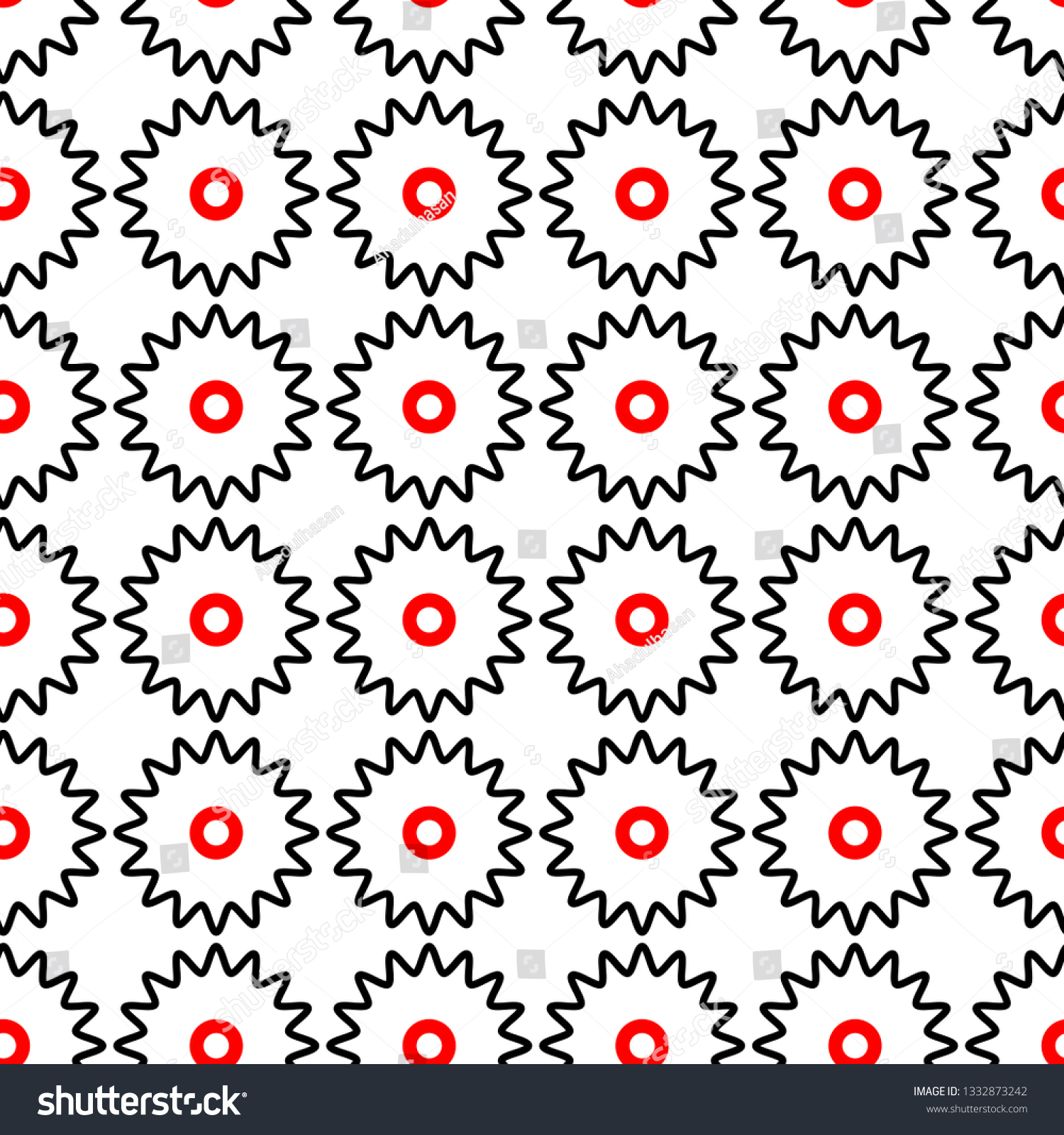 Weavy Seamless Circle Vector Pattern Background Stock Vector (Royalty ...