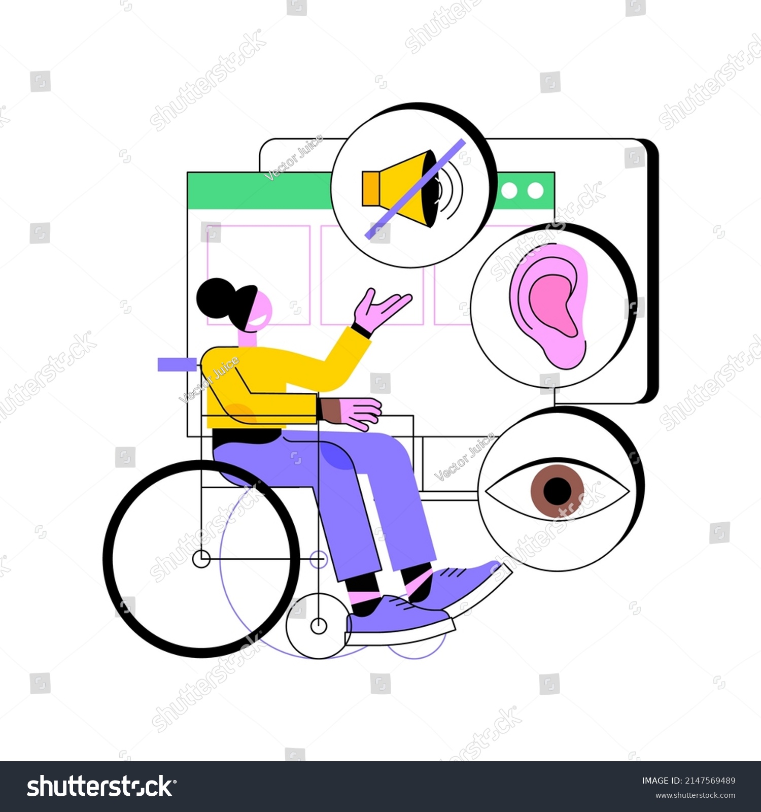 Web Accessibility Program Abstract Concept Vector Stock Vector (Royalty ...