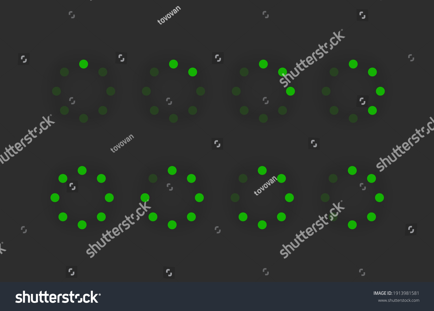 Web Mobile App Preloader Template Isolated Stock Vector (Royalty Free ...