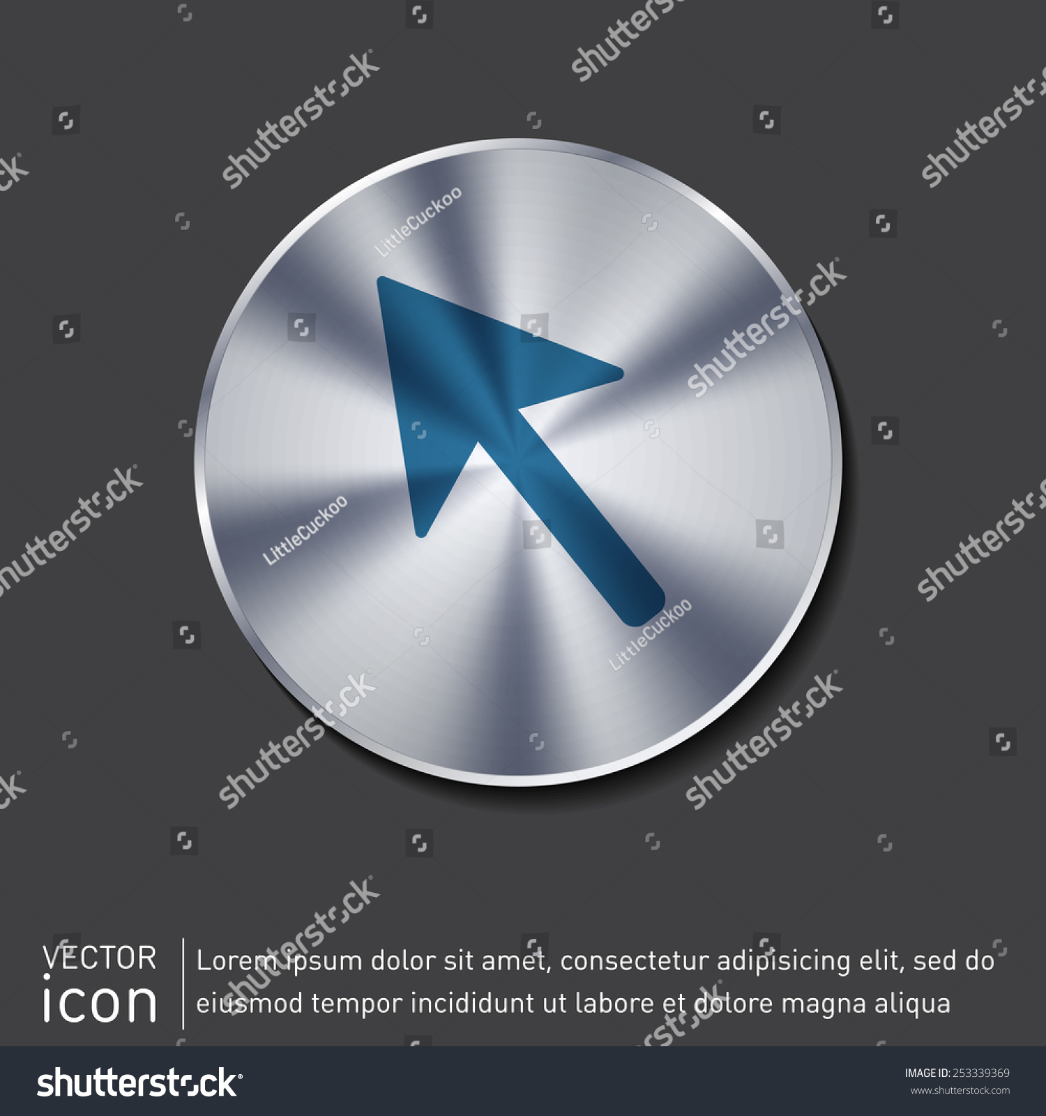 Web Arrow Symbol Cursor Icon Stock Vector (Royalty Free) 253339369 ...