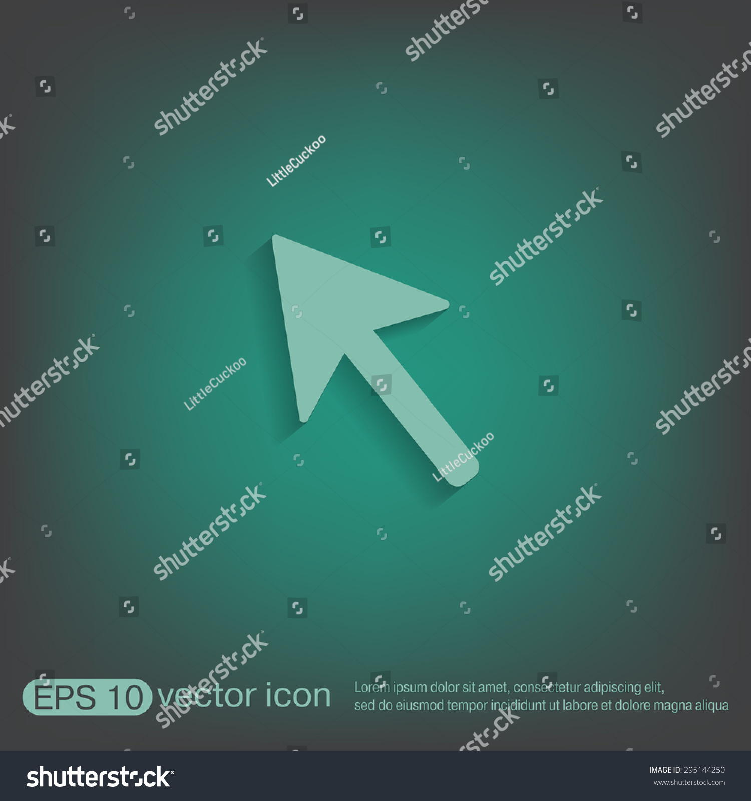 Web Arrow Symbol Cursor Icon Stock Vector (Royalty Free) 295144250 ...